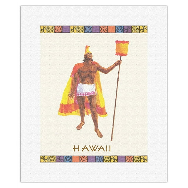 Hawaii - Hawaiian Aliʻi Warrior - Feathered Helmet (Mahiole) and Cloak ...