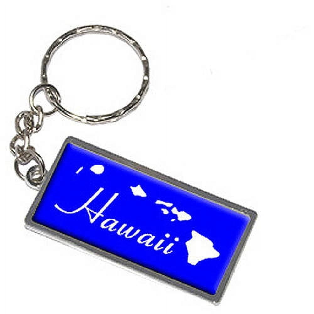 Hawaii Hawaiian Islands Keychain Key Chain Ring - Walmart.com