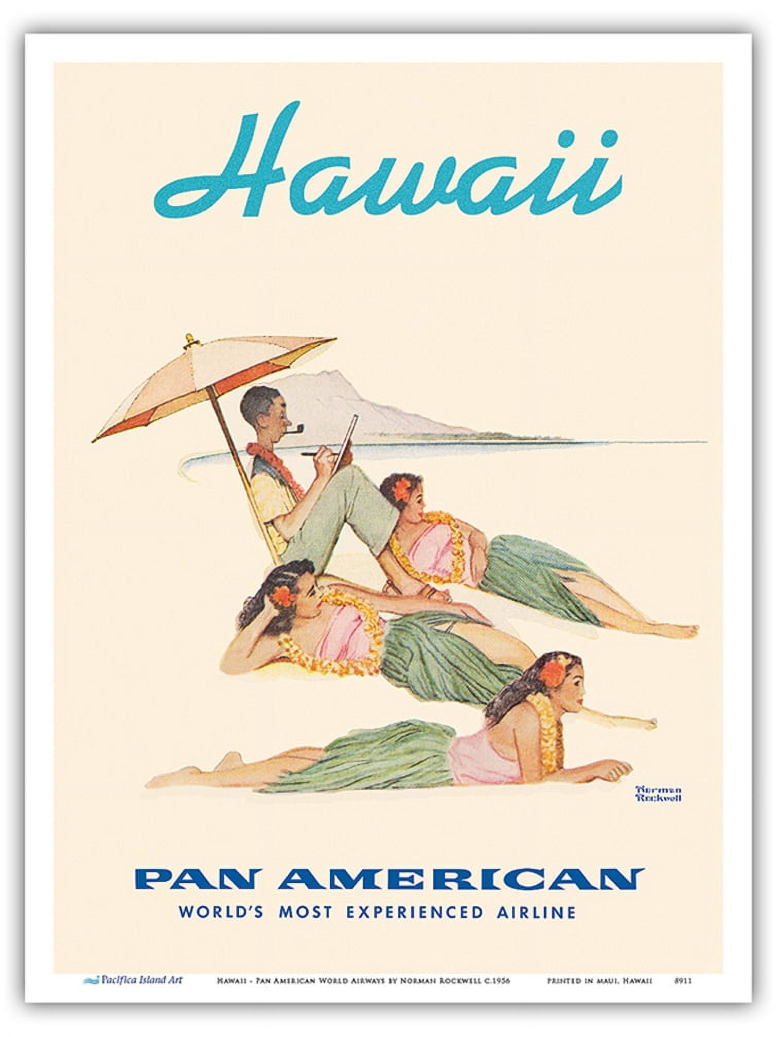 Hawaii - Hula Dancers - Pan American World Airways - Vintage Travel ...