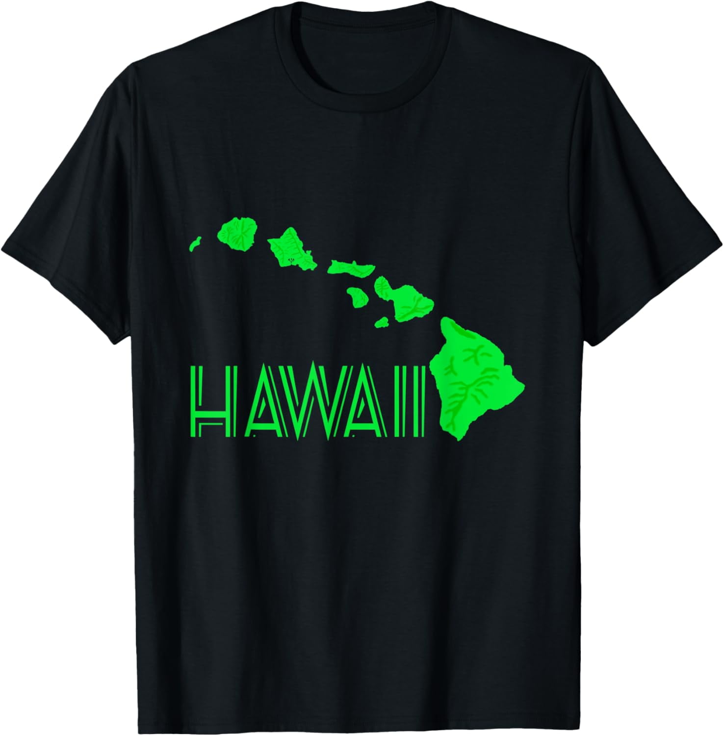 Hawaii Islands Map T-Shirt - Walmart.com