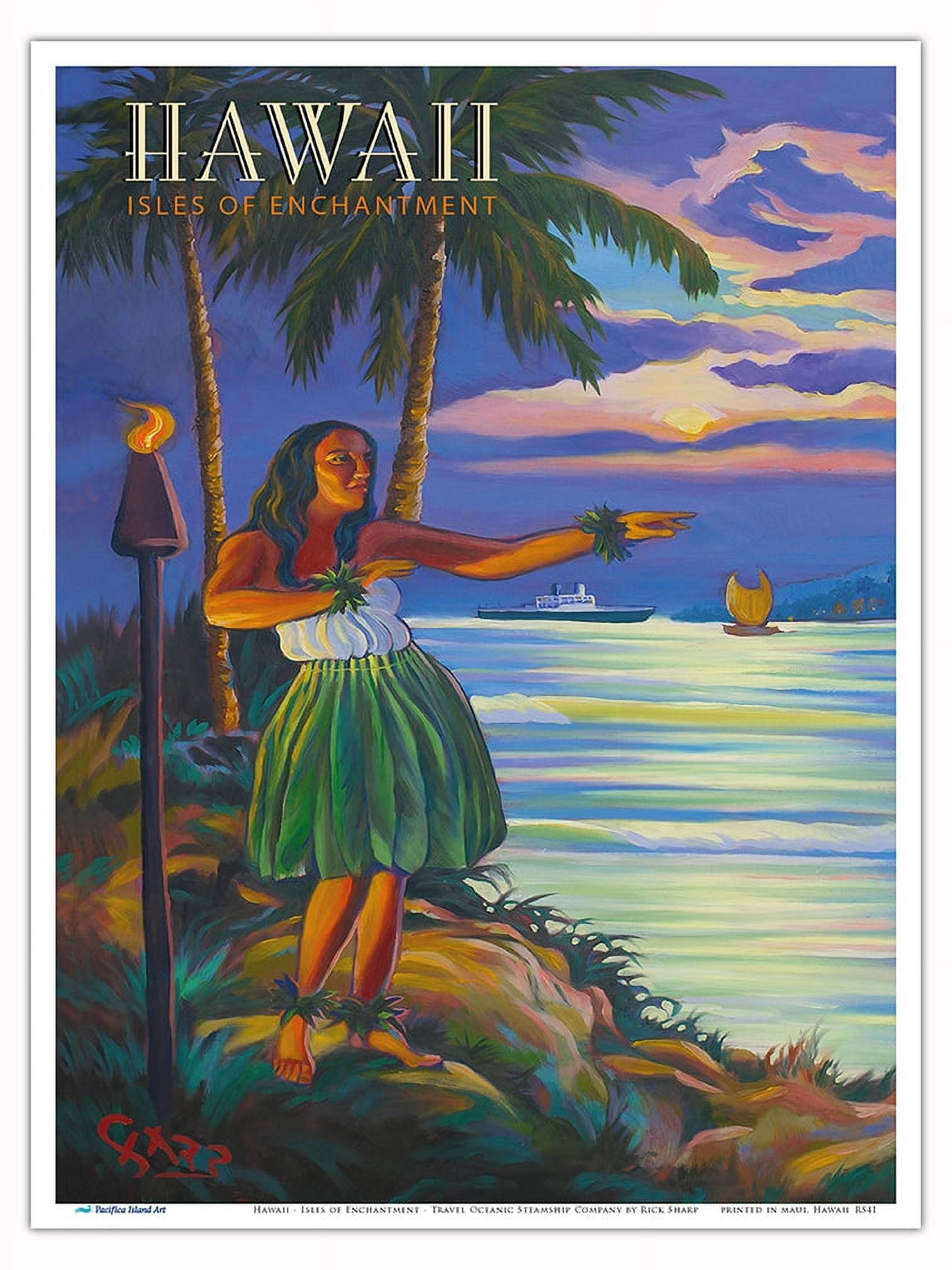 Hawaii - Isles of Enchantment - Travel with Oceanic Steamship Company ...