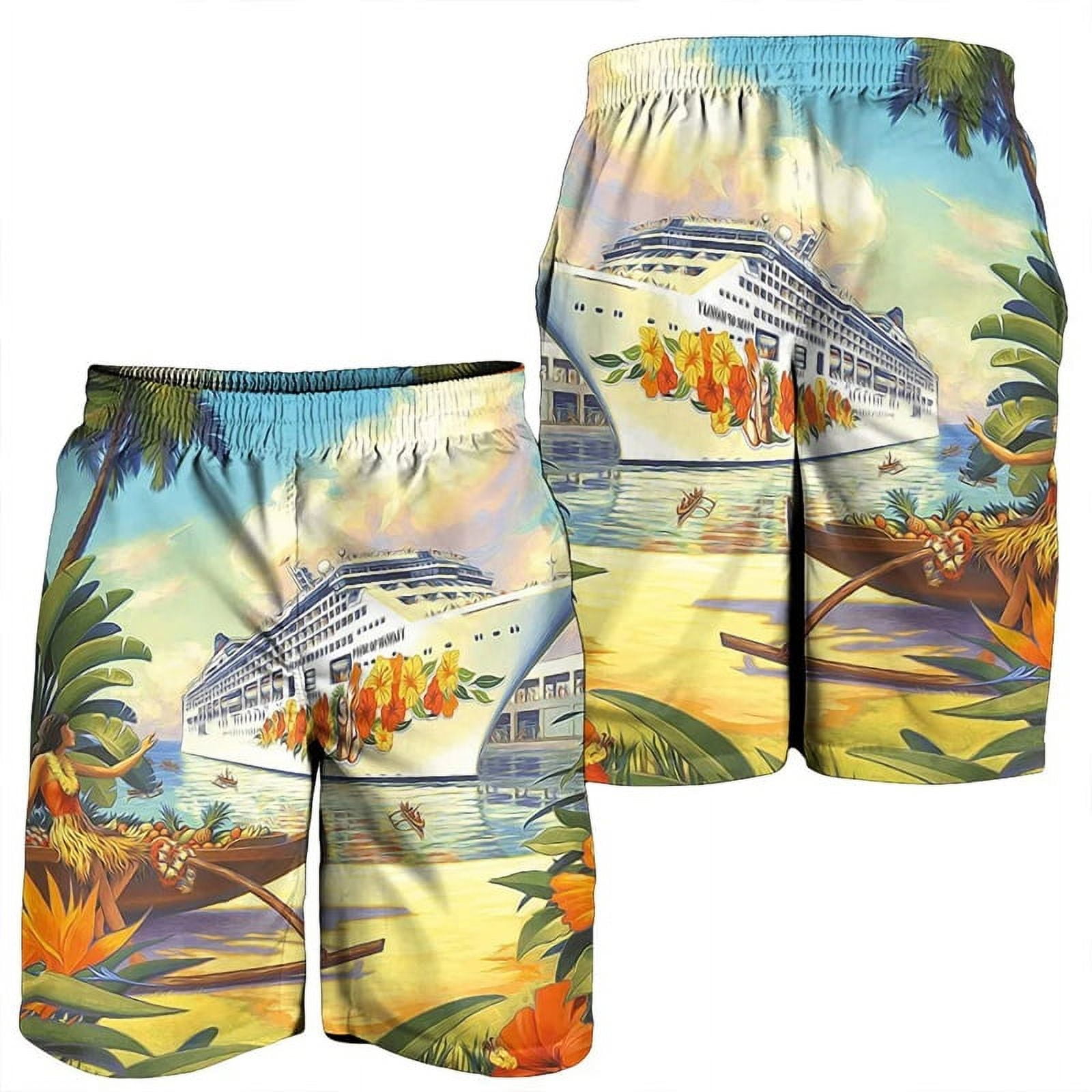 Hawaii Kanaka Maoli Palm Trees Men ShortsTurtle And s Beach Shorts Swim ...