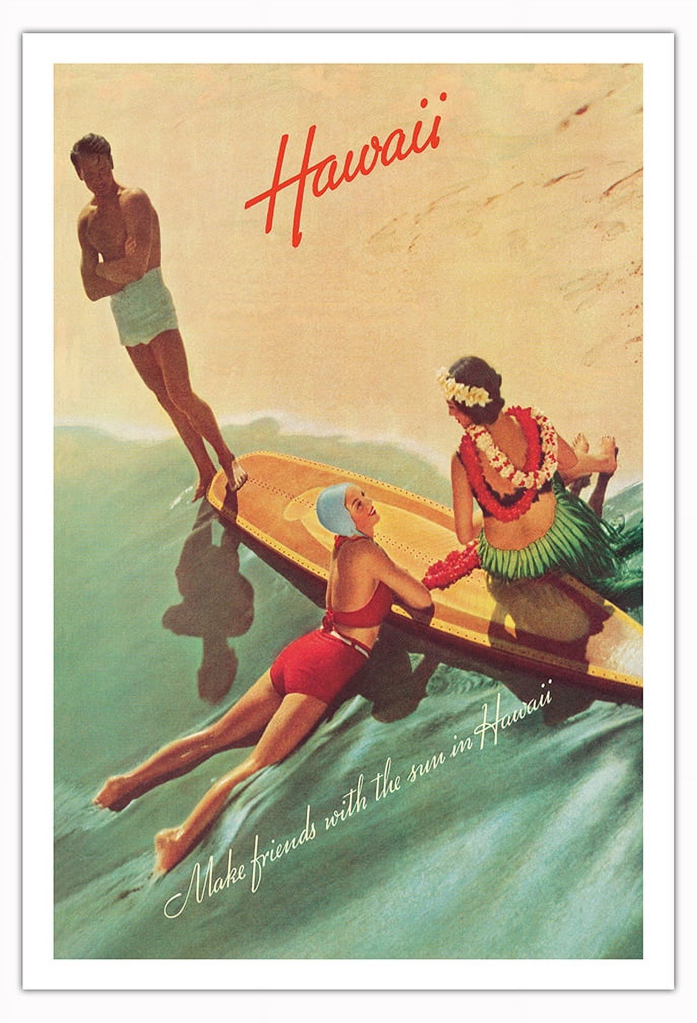 Hawaii - Make Friends with the Sun in Hawaii - Vintage Hawaiian Travel ...