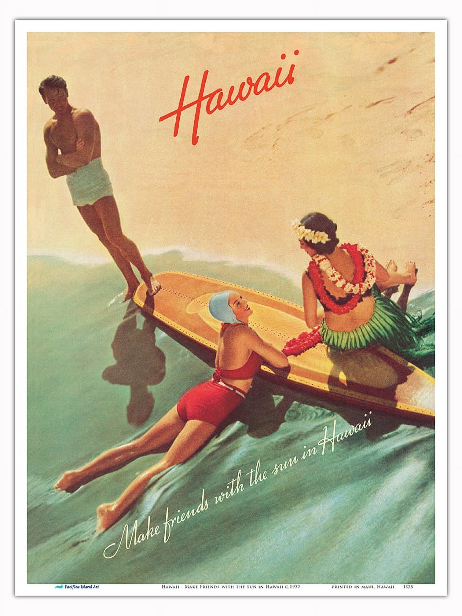 Hawaii - Make Friends with the Sun in Hawaii - Vintage Hawaiian Travel ...