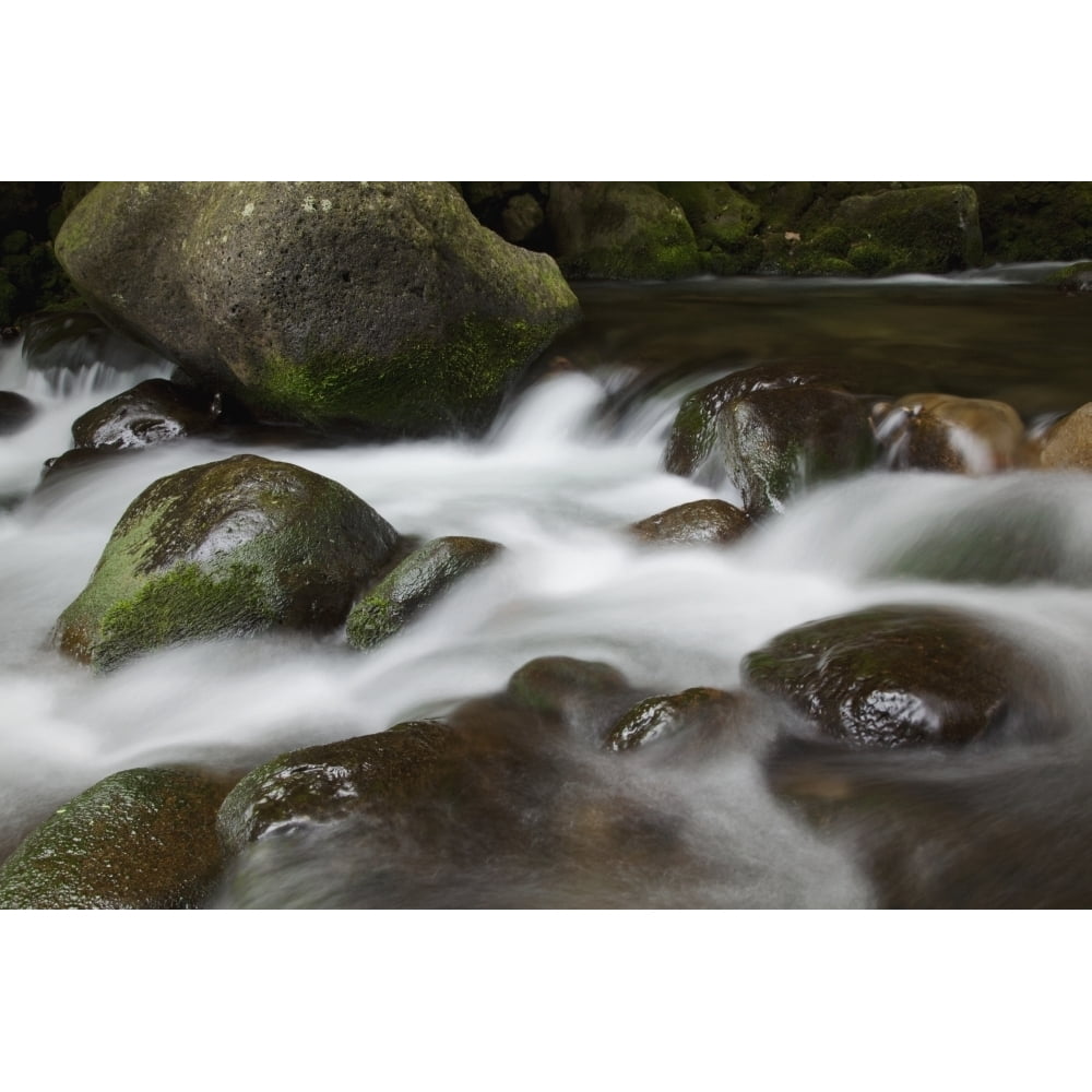 Hawaii Maui Iao River Valley waterfall. Poster Print - Walmart.com