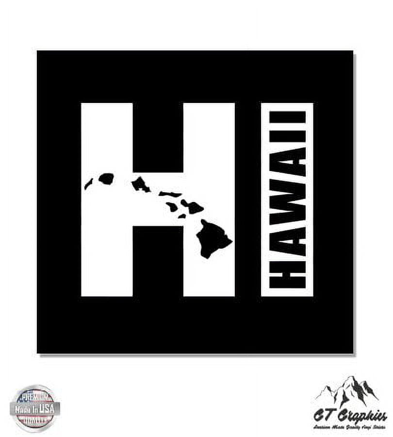Hawaii Native Local - 3" Vinyl Sticker - For Car Laptop I-Pad Phone ...