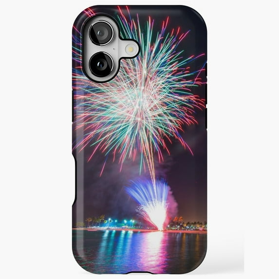 Hawaii Night Sky Tropical Celebration iPhone Case 17 16 15 14 13 12 11 ...