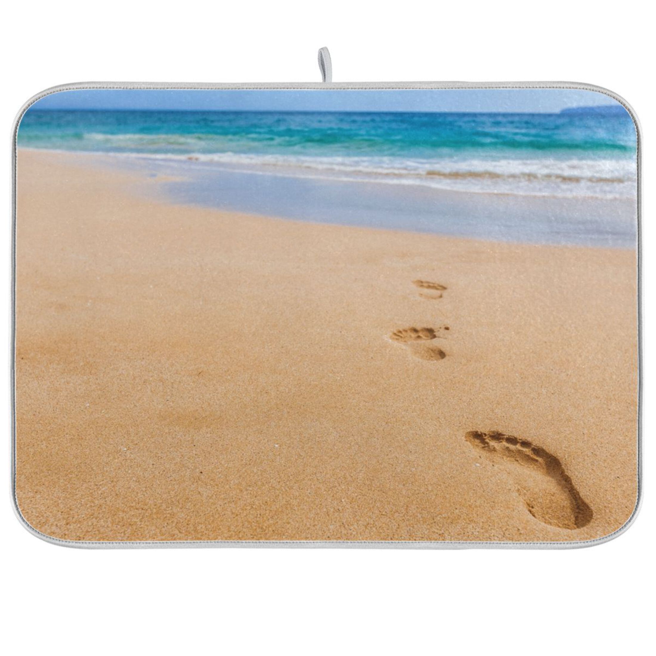 Hawaii Ocean Sand Beach Dish Drying Mat Microfiber Kitchen Mats Large ...