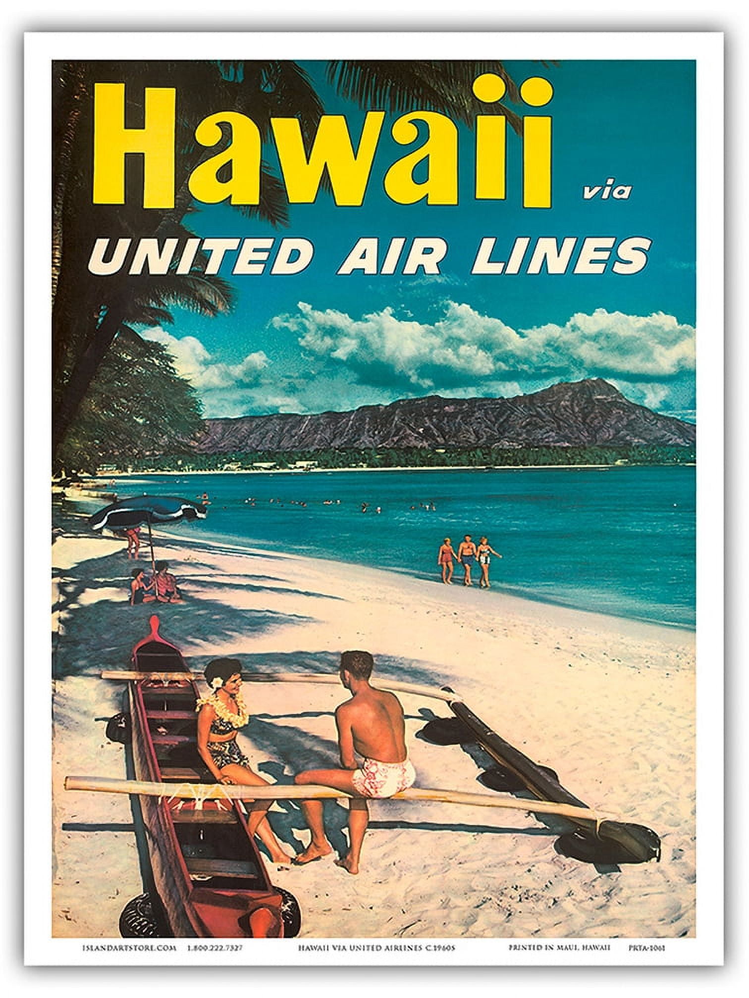 Hawaii - Outrigger Canoe (Wa’a) - Diamond Head Crater - United Air ...