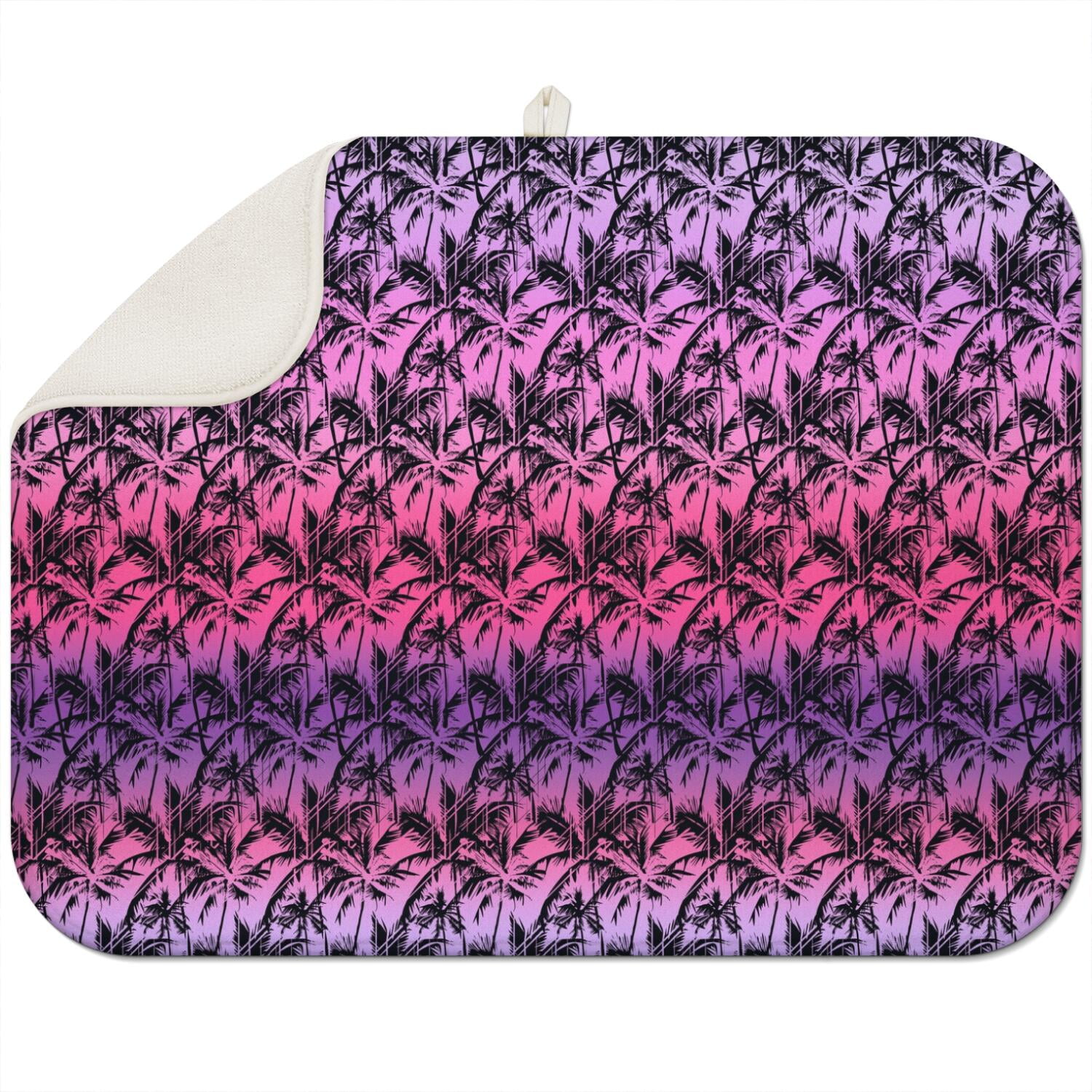 Hawaii Palm Tree Drying Pad Super Absorbent Foldable Dish Mat for ...
