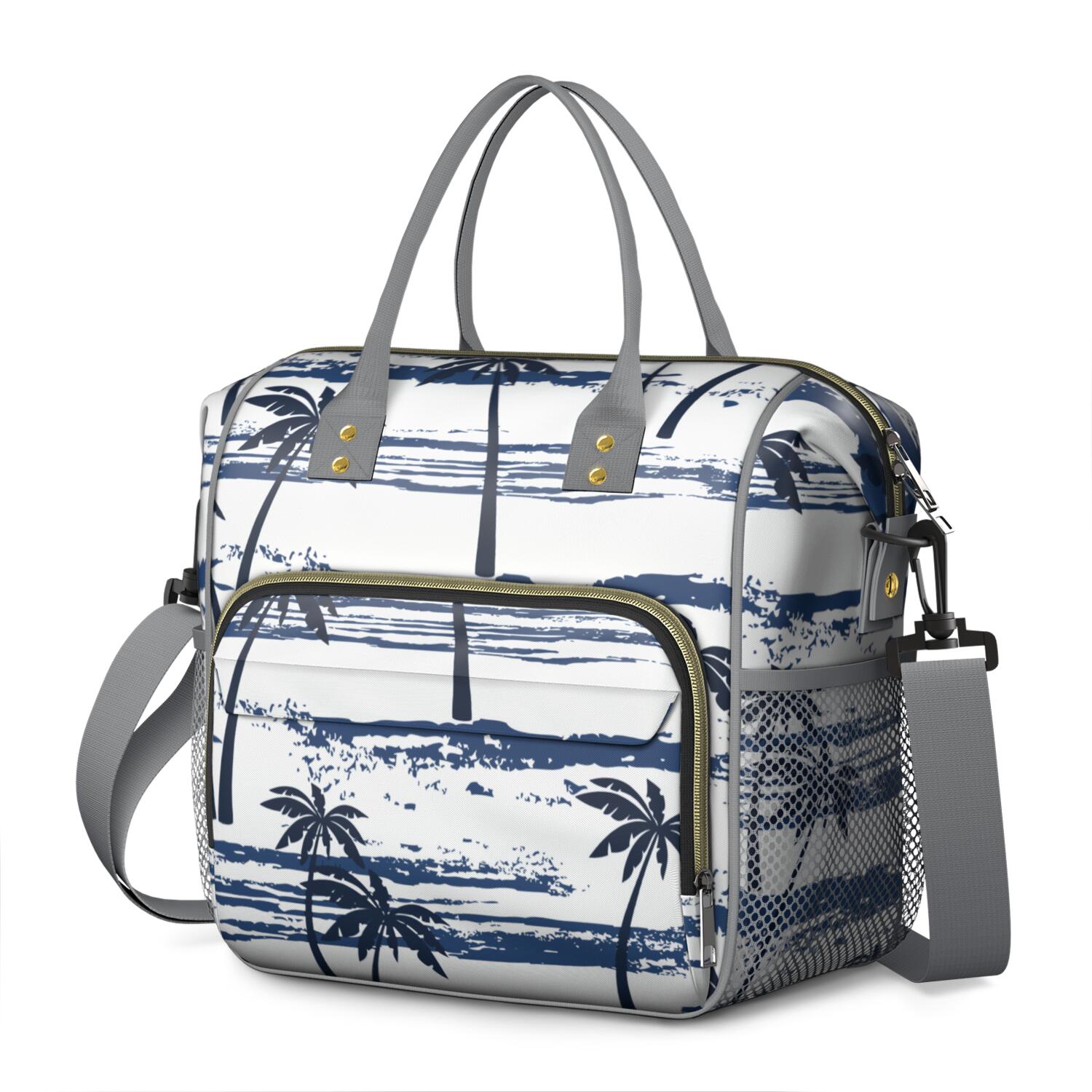 Hawaii Palm Tree Large Lunch Box – Leakproof Insulated Cooler Tote with ...