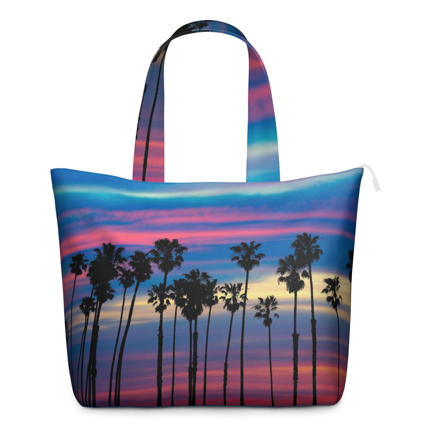 Hawaii Palm Tree Travel Tote Vibrant Boho Weekender Bag with Tropical ...