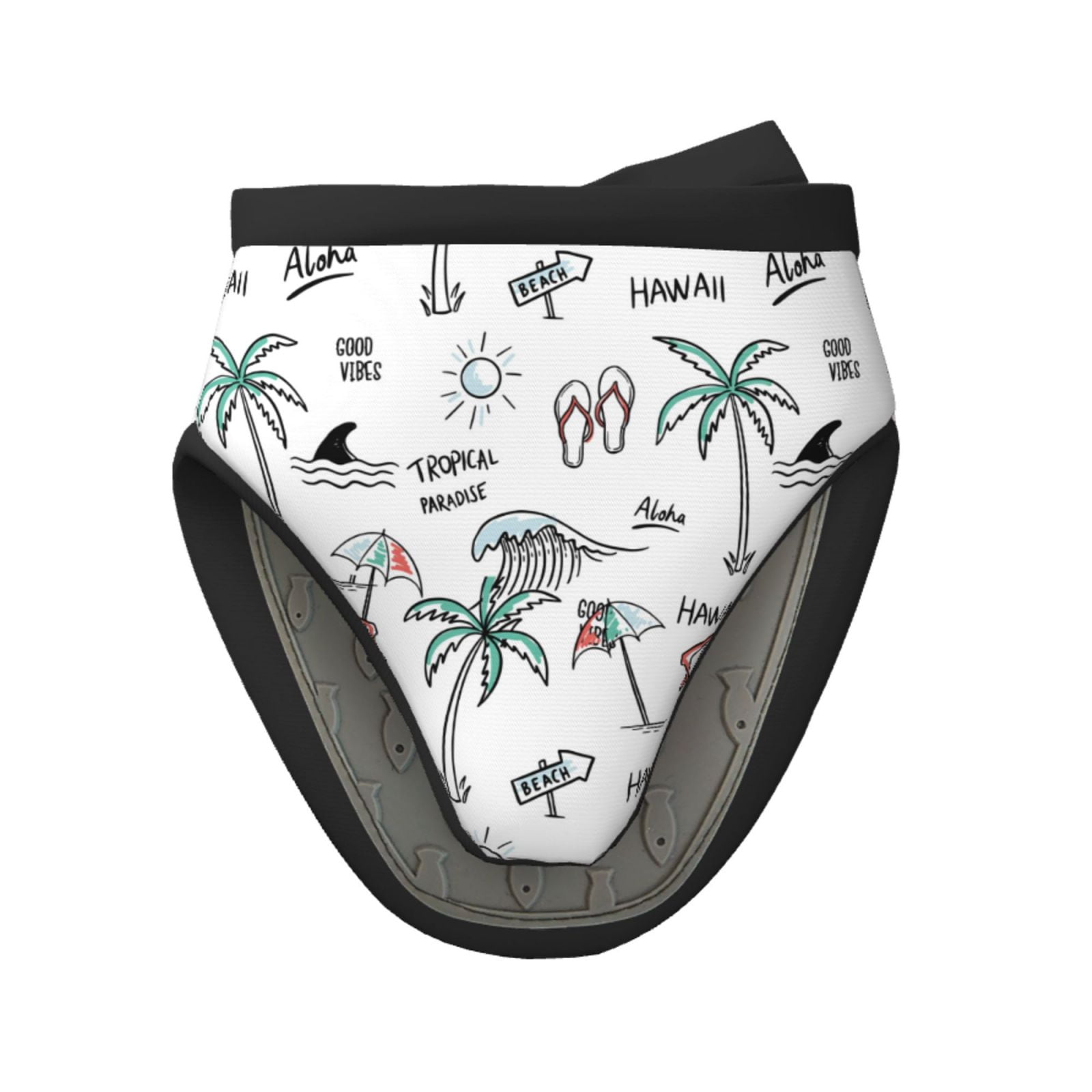Hawaii Palm trees flip flops Oven Mitts Heat Resistant, Soft Lining ...