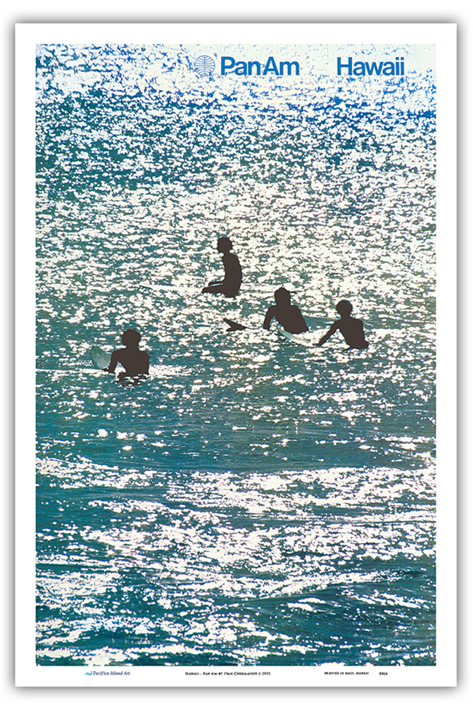 Hawaii - Pan American World Airways - Hawaiian Surfer Boys - Vintage ...