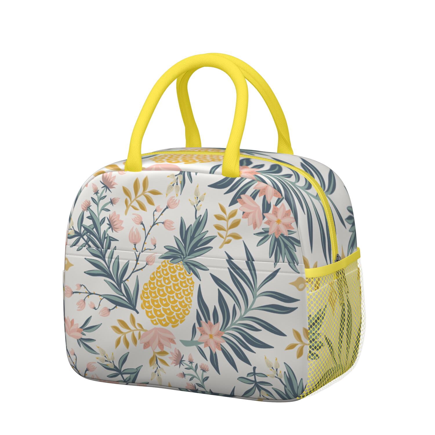 Hawaii Pineapple Design Lunch Bag – Exotic Tropical Fruit Pattern ...