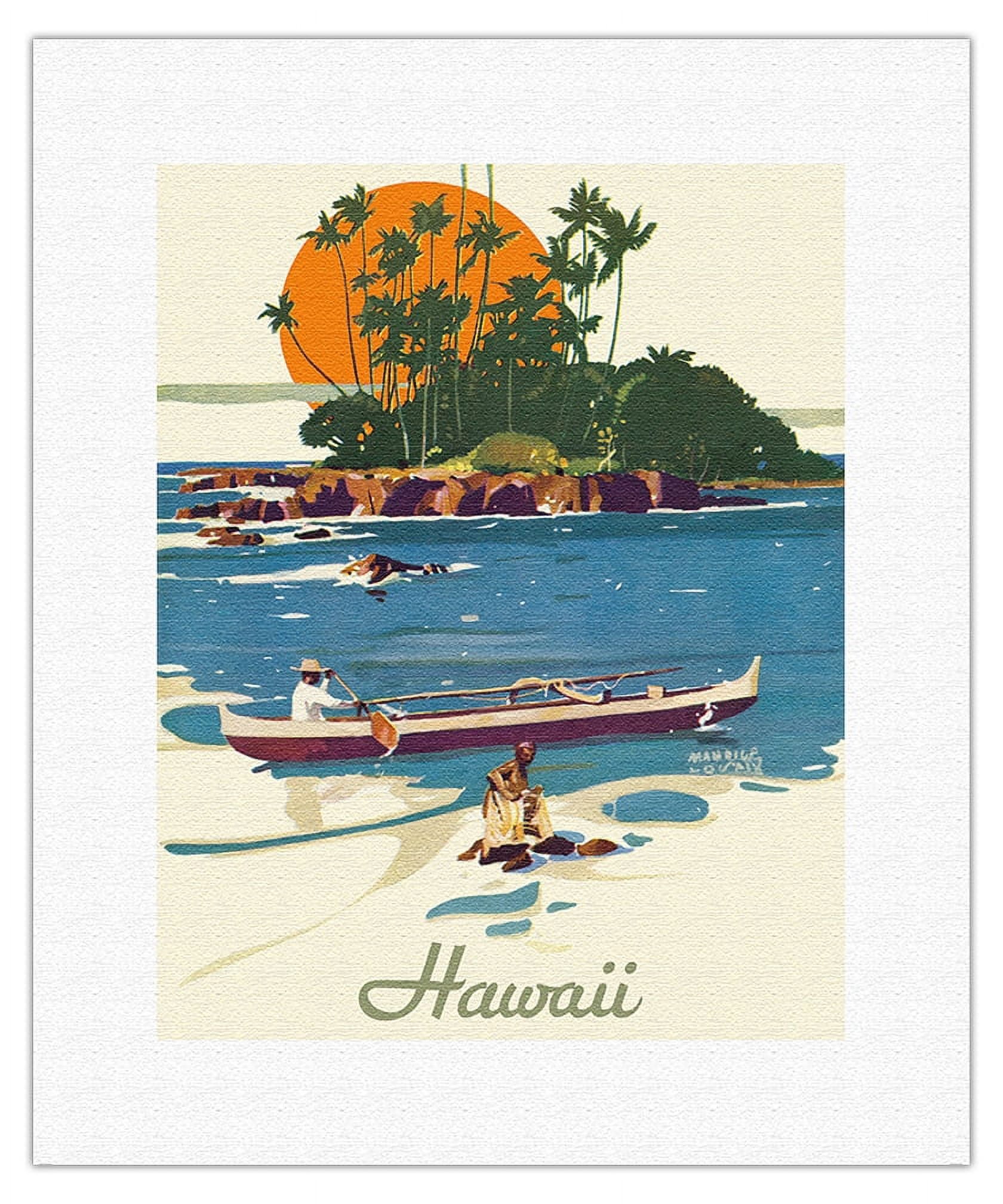 Hawaii - SS Malolo - Vintage Ocean Liner Travel Poster by Maurice Logan ...