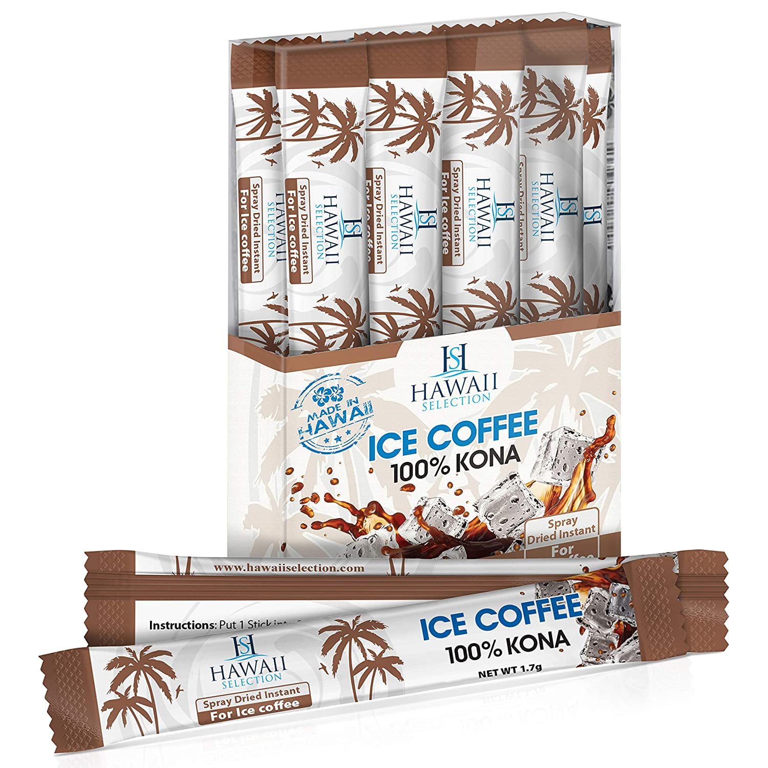 Hawaii Kona Ice Coffee Sticks - Office Breakroom 10ct - Walmart ...