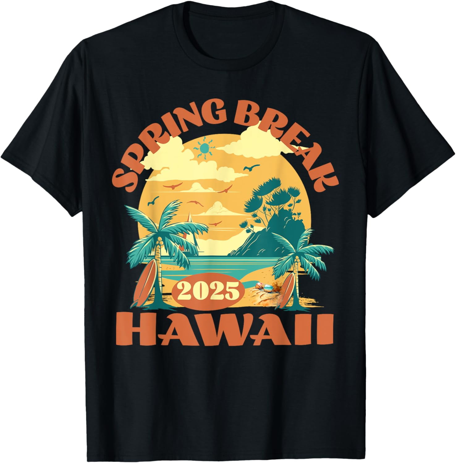 Hawaii Spring Break Family Group Photo Memory Travel 2025 T-Shirt ...