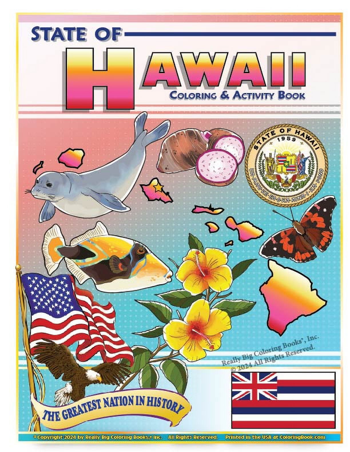 Hawaii State Coloring Book 8.5 x 11 - Walmart.com
