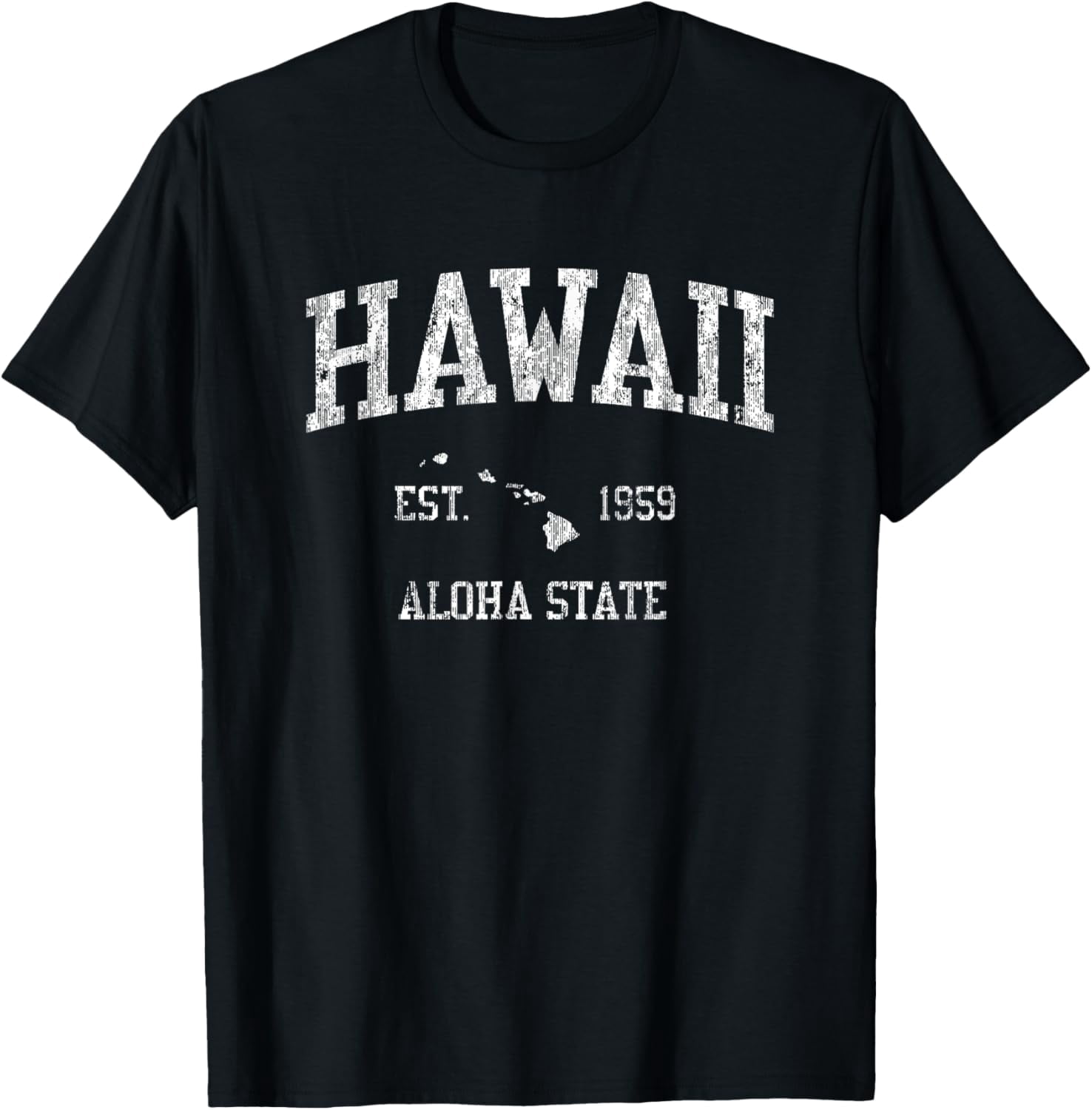 Hawaii T-Shirt Vintage Sports Design Hawaiian Islands HI Tee T-Shirt ...