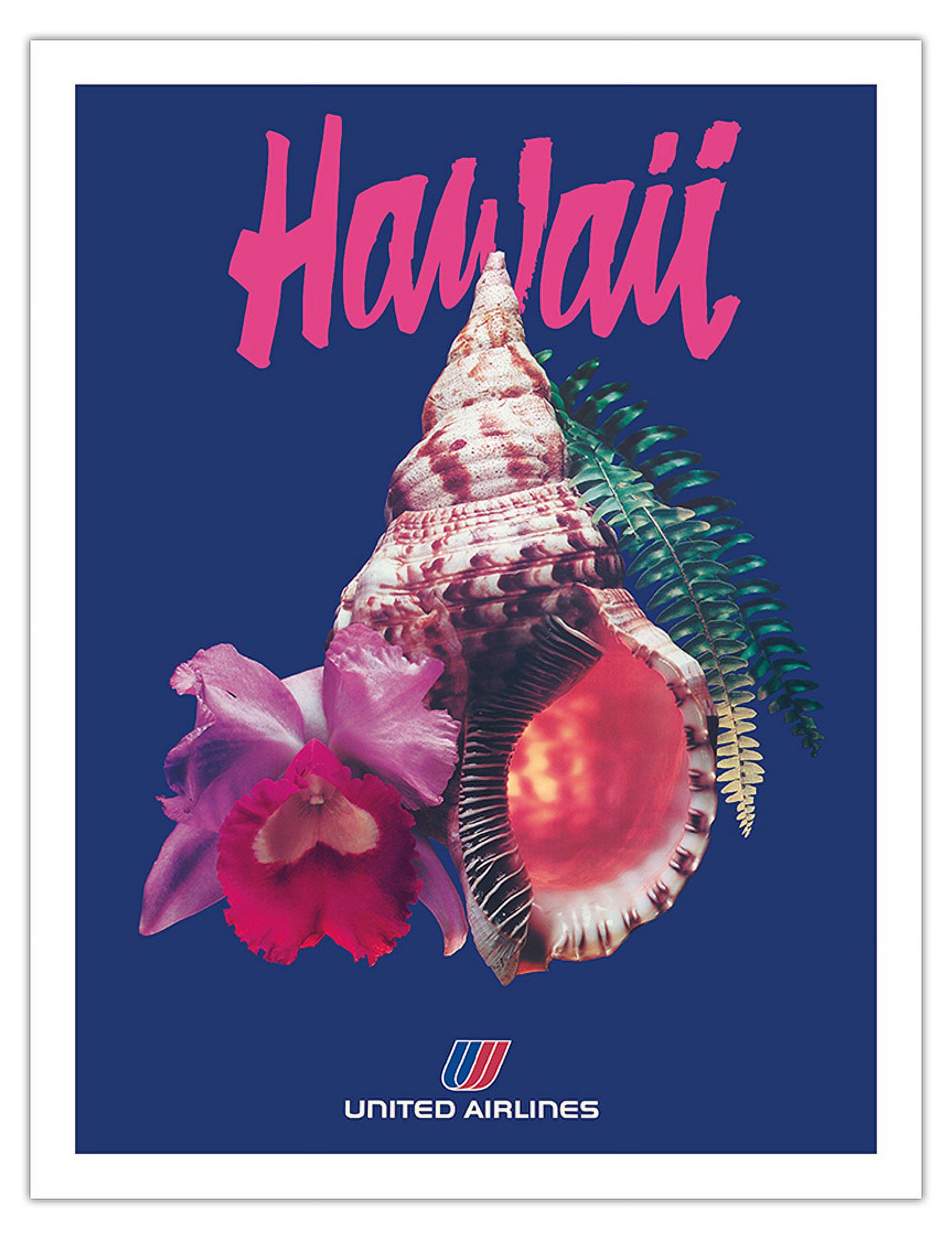 Hawaii - Triton's Trumpet Shell (Pü Puhi) - United Airlines - Vintage ...