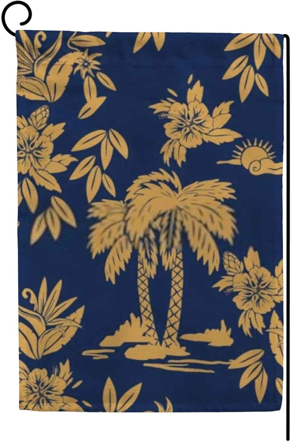 Hawaii Tropical Plants Blue Garden Flag Vertical Double Sided Yard Flag ...