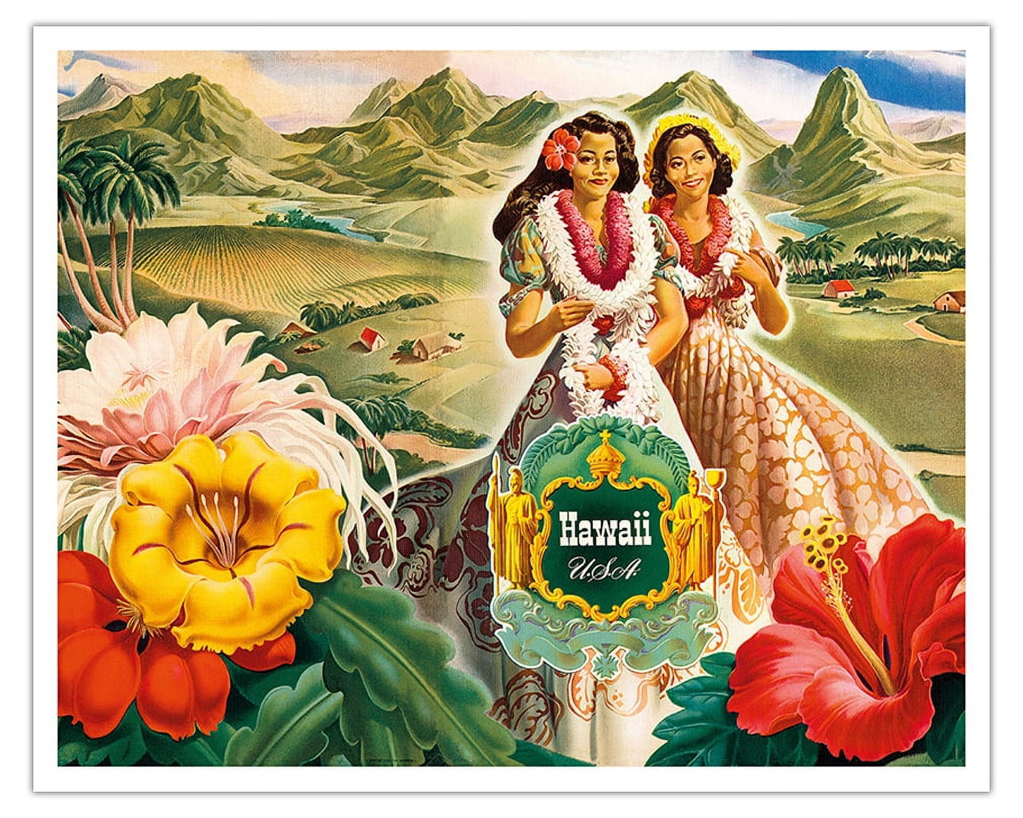 Hawaii USA - Cover for Territory of Hawaii (T.H.) Tourist Bureau ...