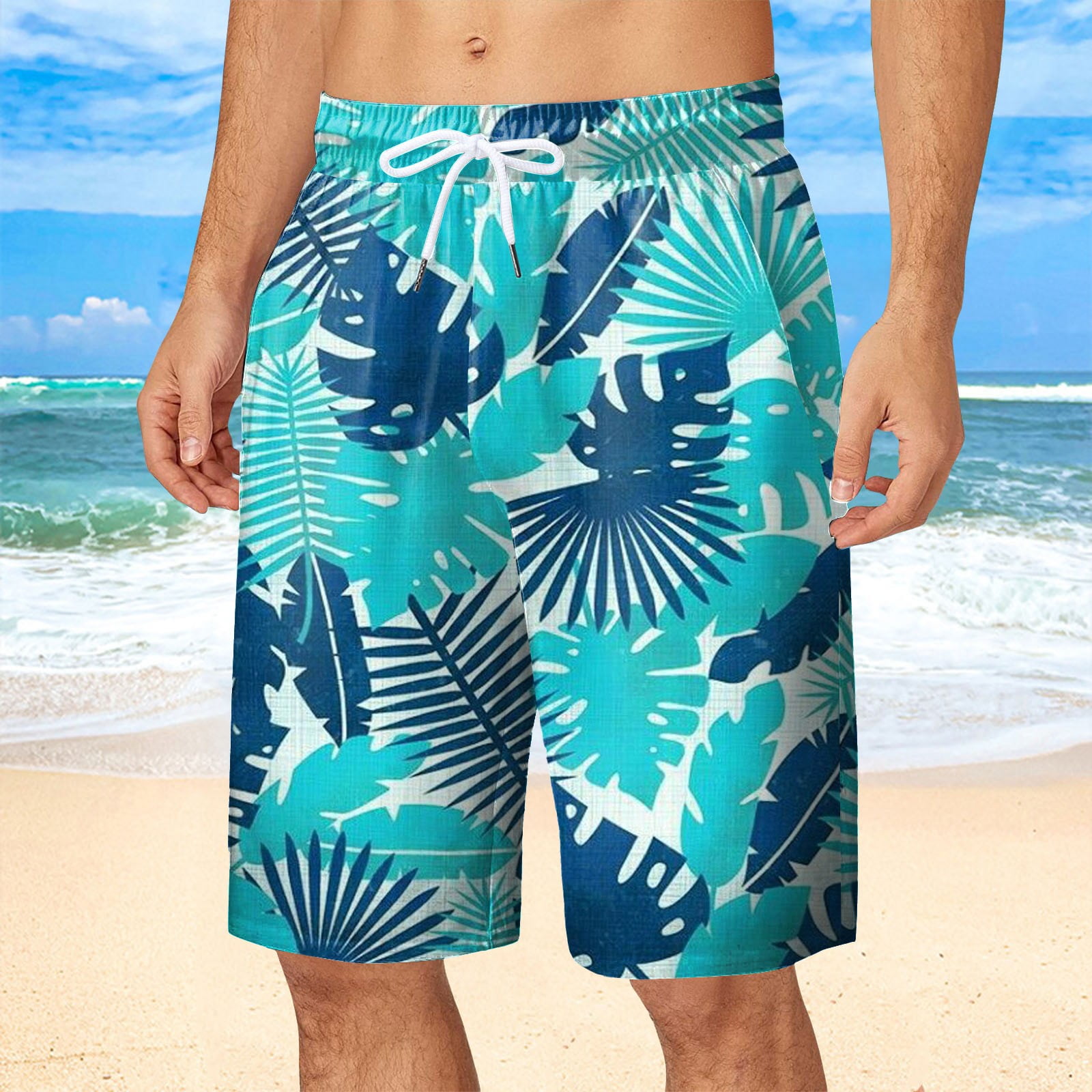 Hawaii Vaion Beach Shorts For Men 3d Printed Flower Casual Short Pants ...