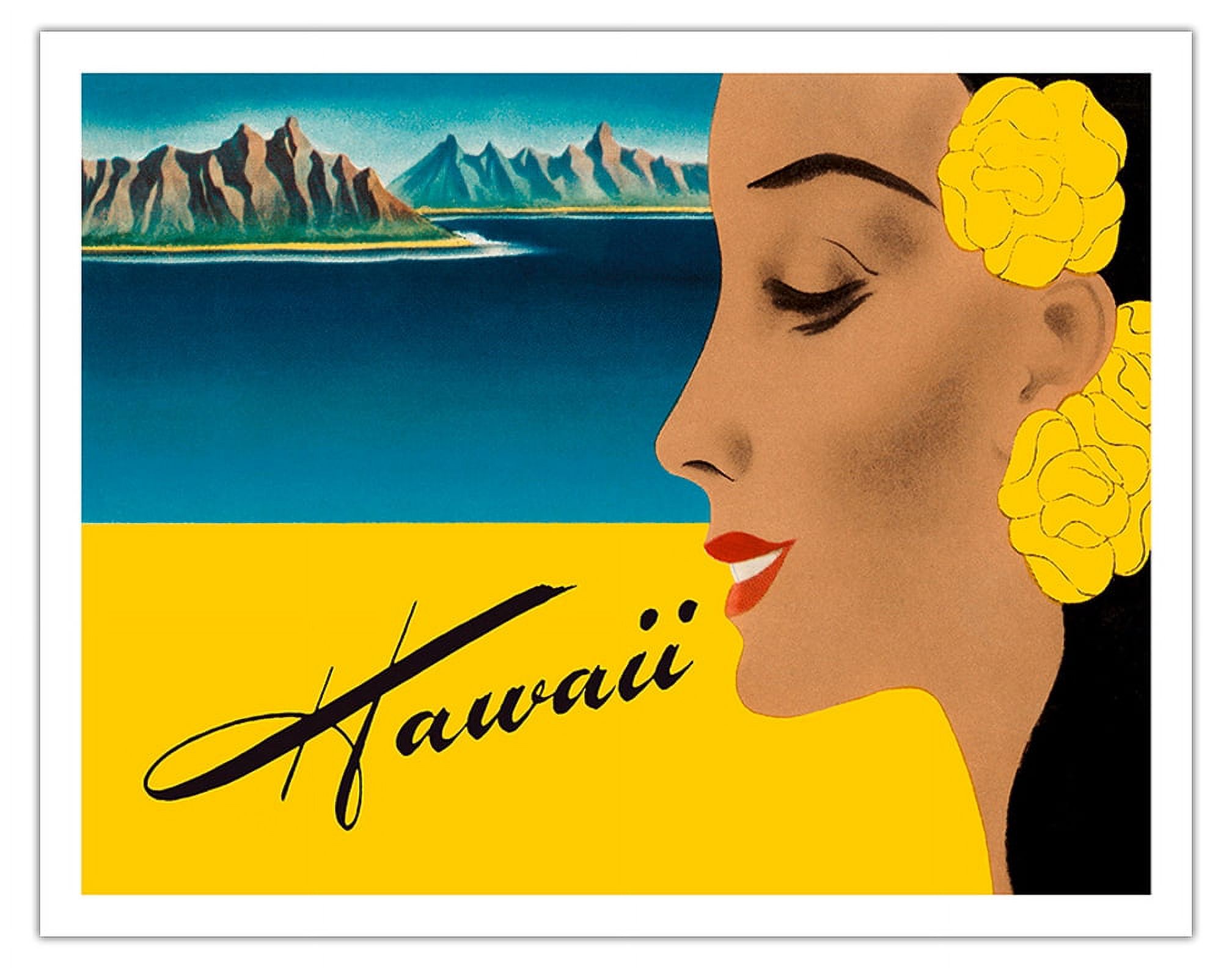 Hawaii - Vintage Ocean Liner Travel Poster by Frank Macintosh c.1940s ...