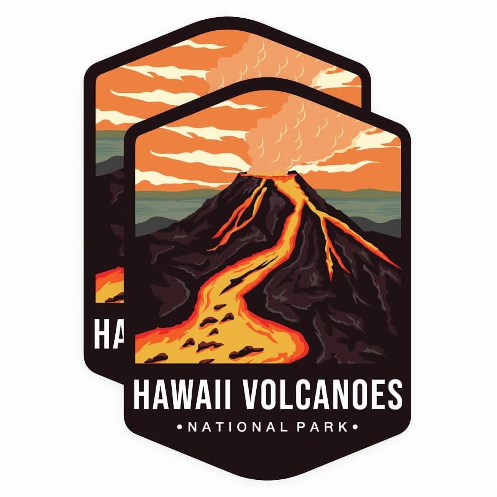 Hawaii Volcanoes National Park Bumper Sticker - US National Park - 5 ...