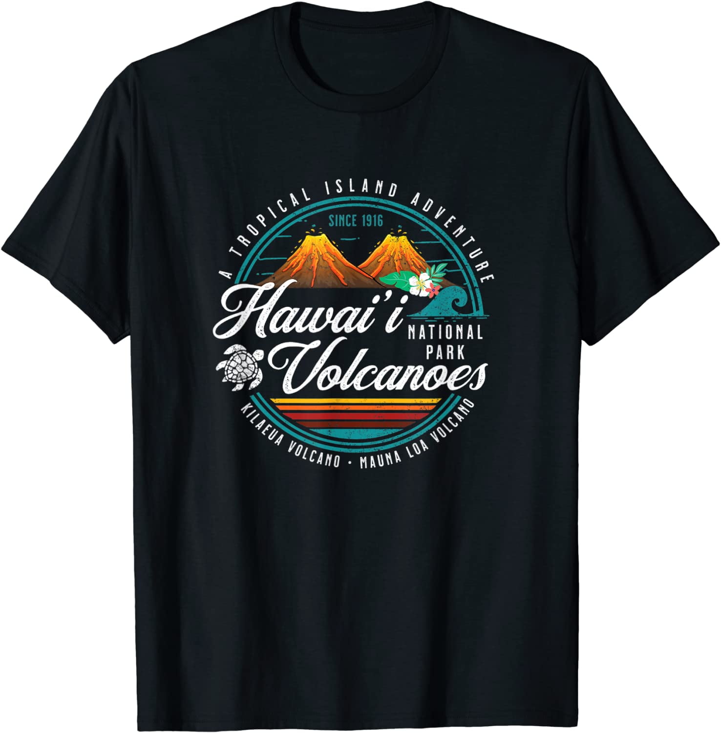 Hawaii Volcanoes National Park Kilauea Mauna Loa Souvenirs T-Shirt ...