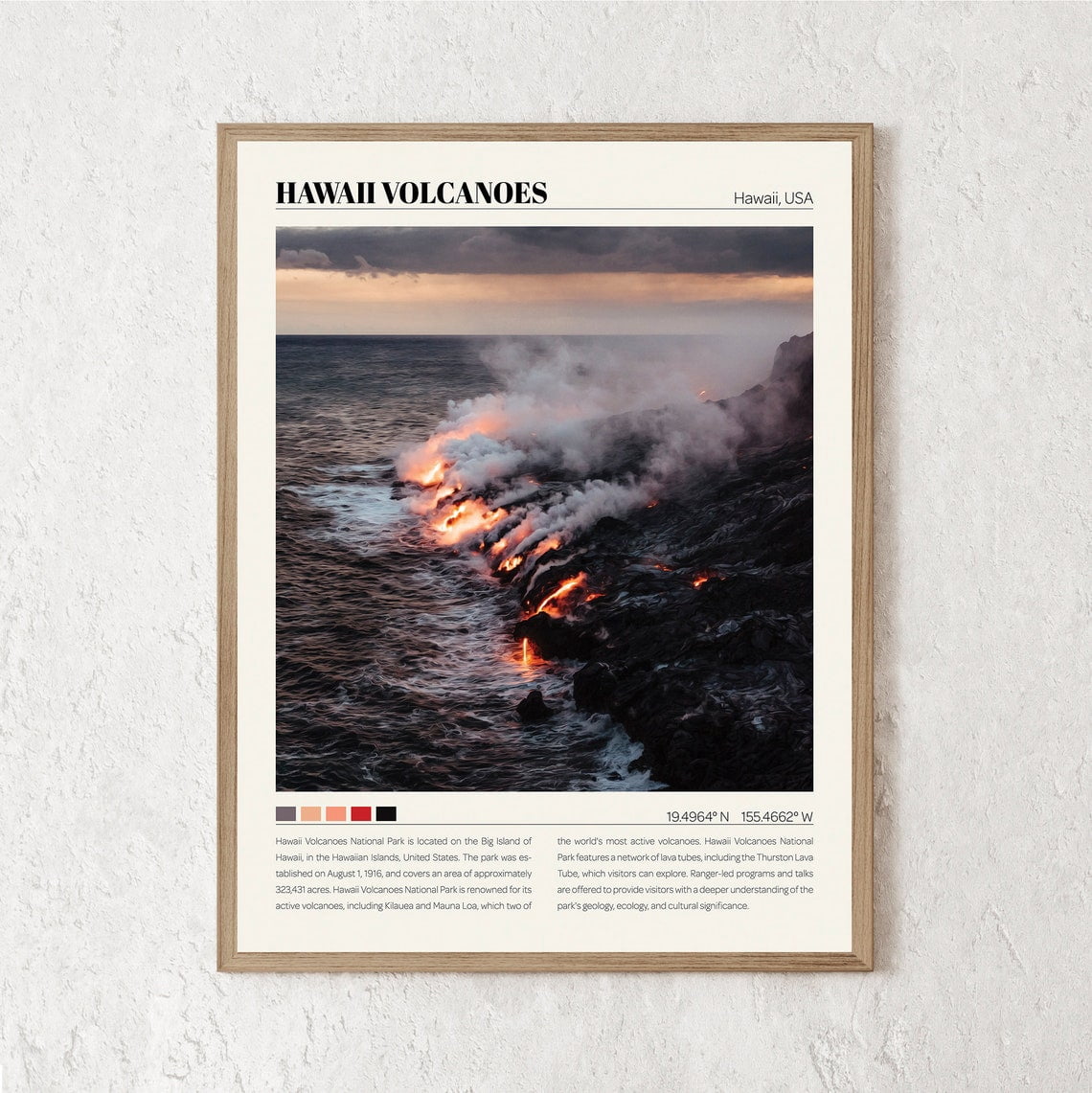 Hawaii Volcanoes National Park Print, Hawaii Volcanoes Wall Art, Hawaii ...