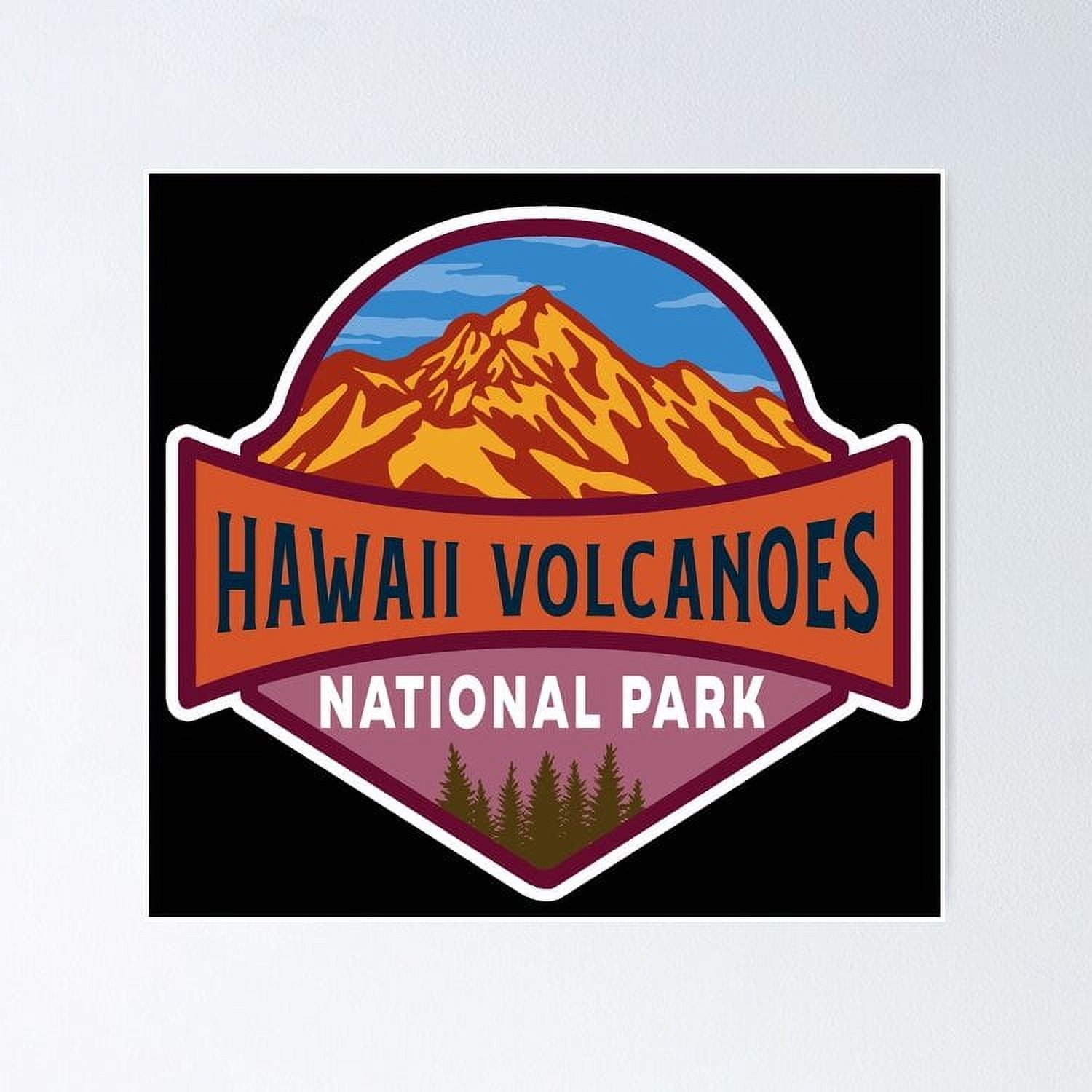 Hawaii Volcanoes National Park UNFRAMED Poster, 18x24 - Walmart.com