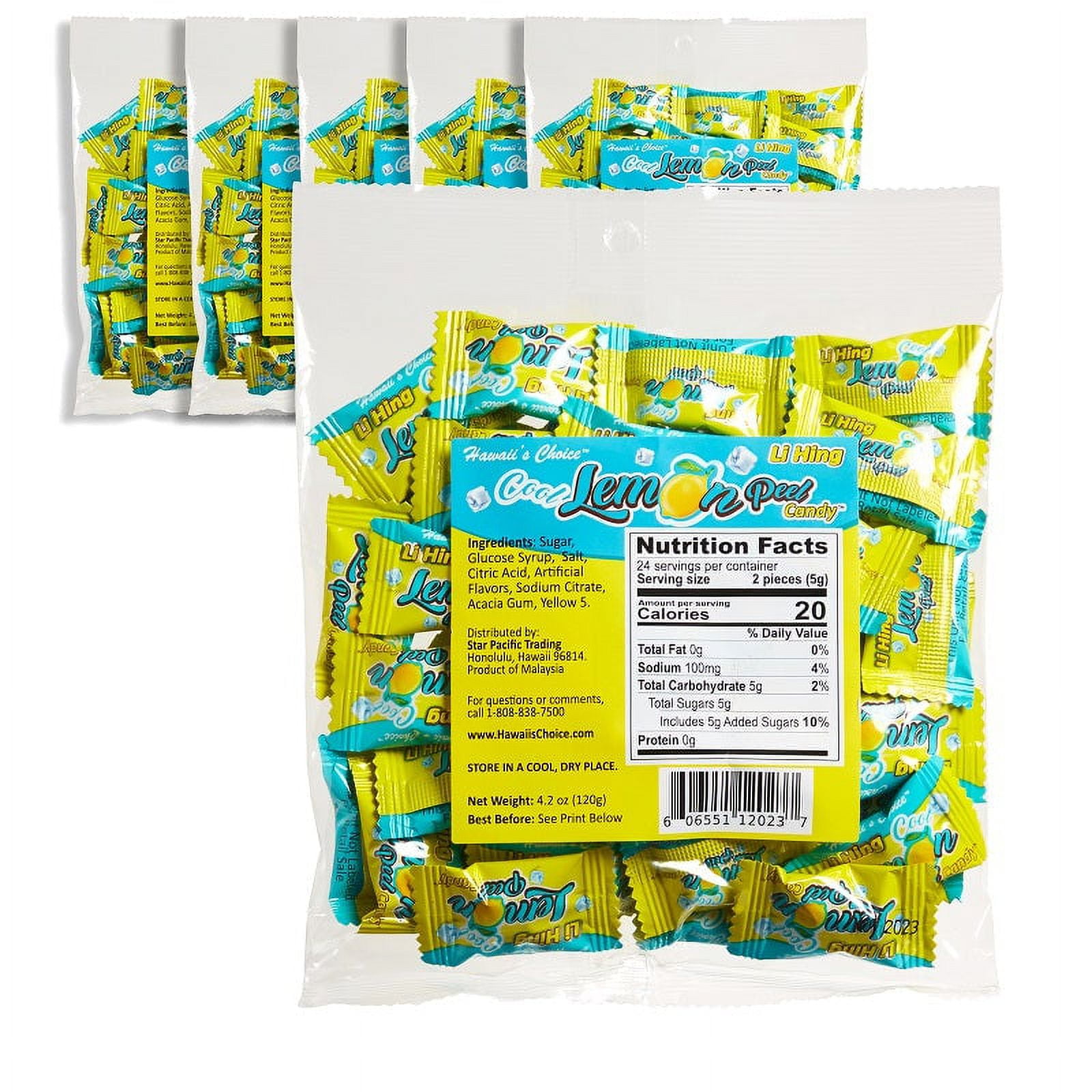 Hawaii's Choice Li Hing Hawaiian Hard Candies - Individually Wrapped Li ...