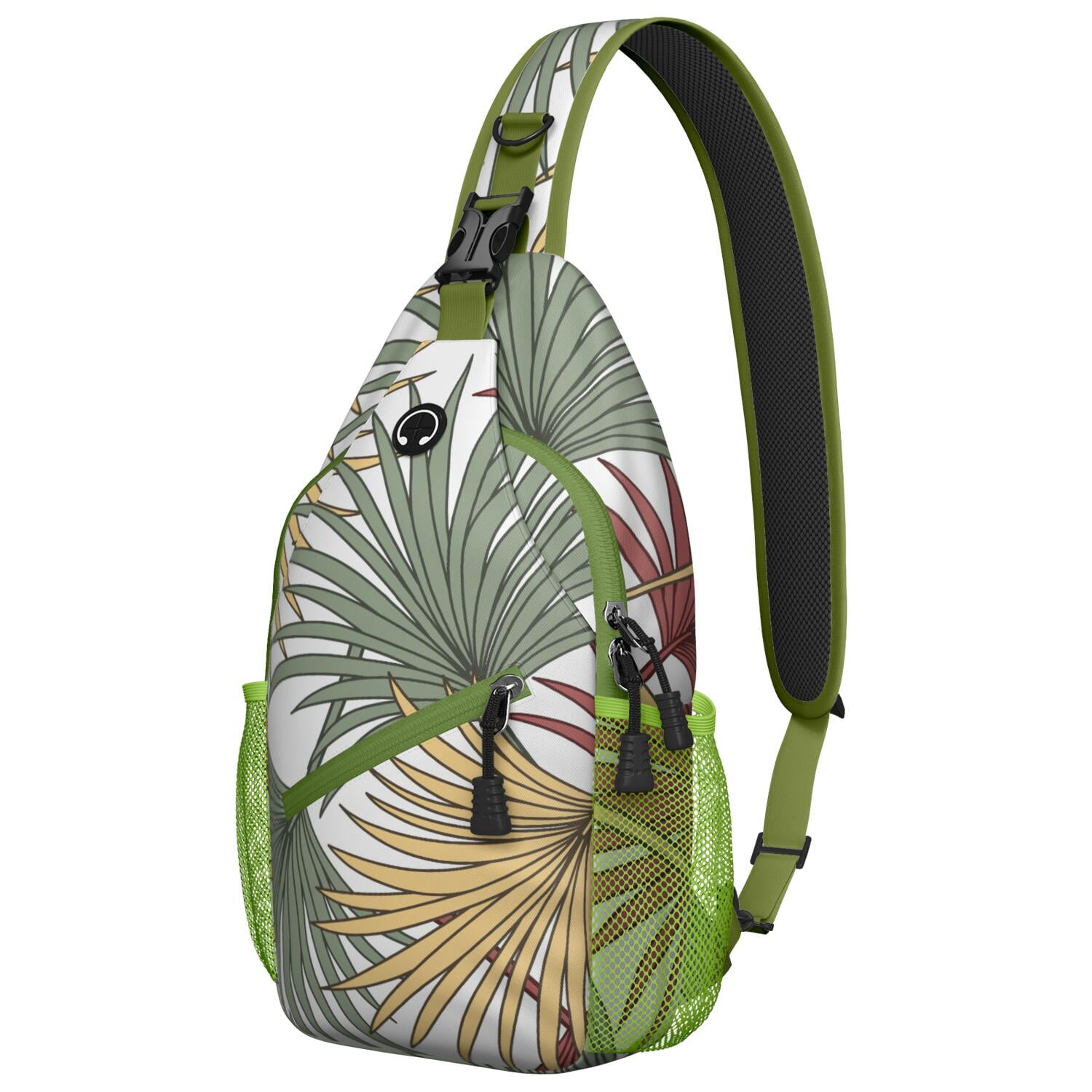 Hawaiian Beach Vacation Sling Backpack, Lightweight Crossbody Bag with ...