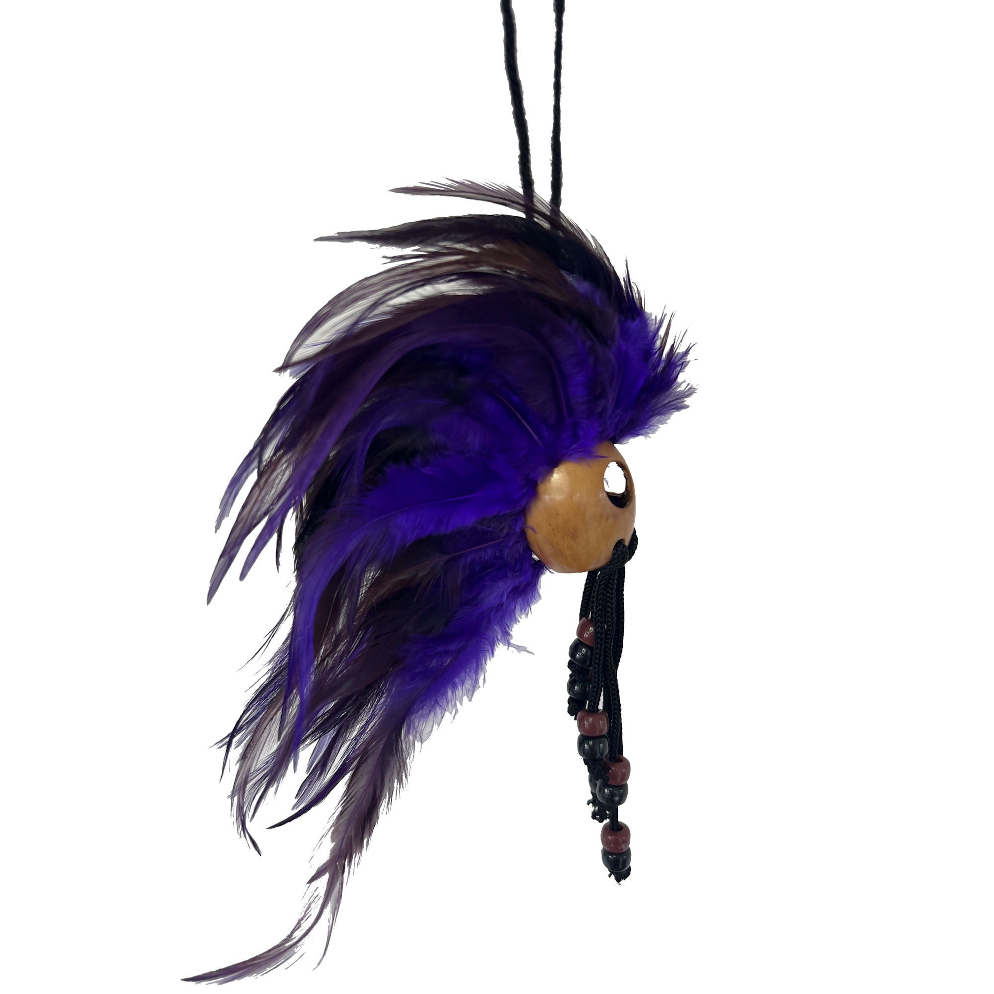 Hawaiian Blue, Purple, Black Makaki'i Ikaika Warrior Helmet - Walmart.com