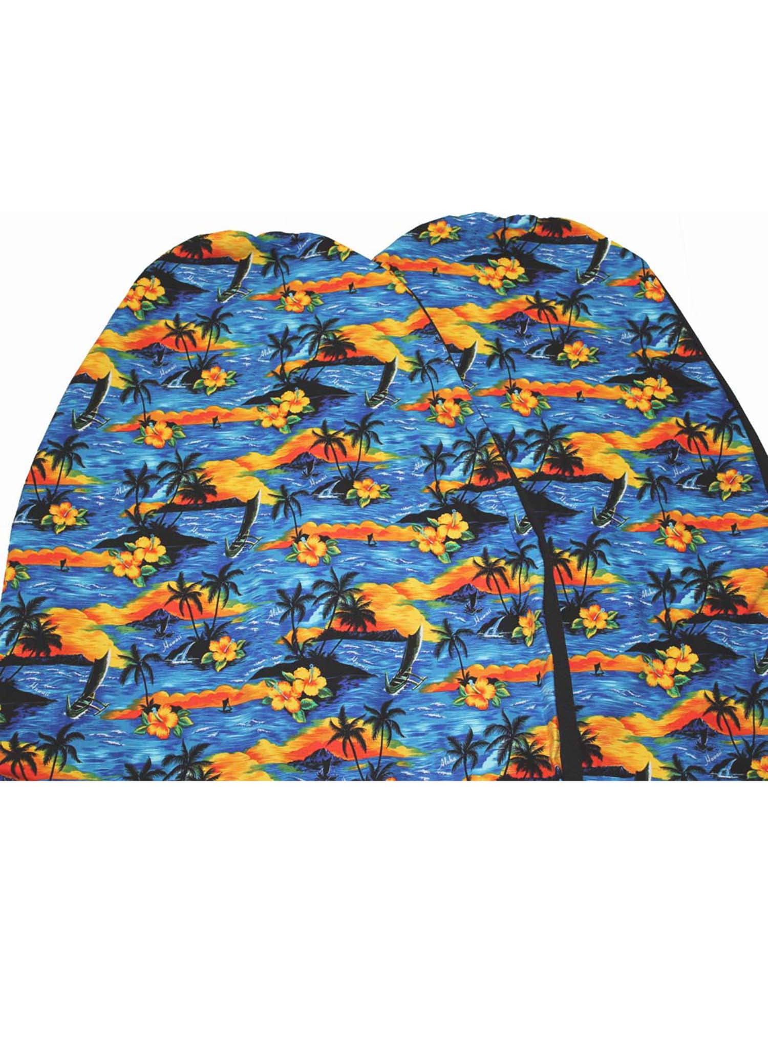 Hawaiian Car Seat Covers Aloha Sunset Blue Set of Bucket Front Seat ...