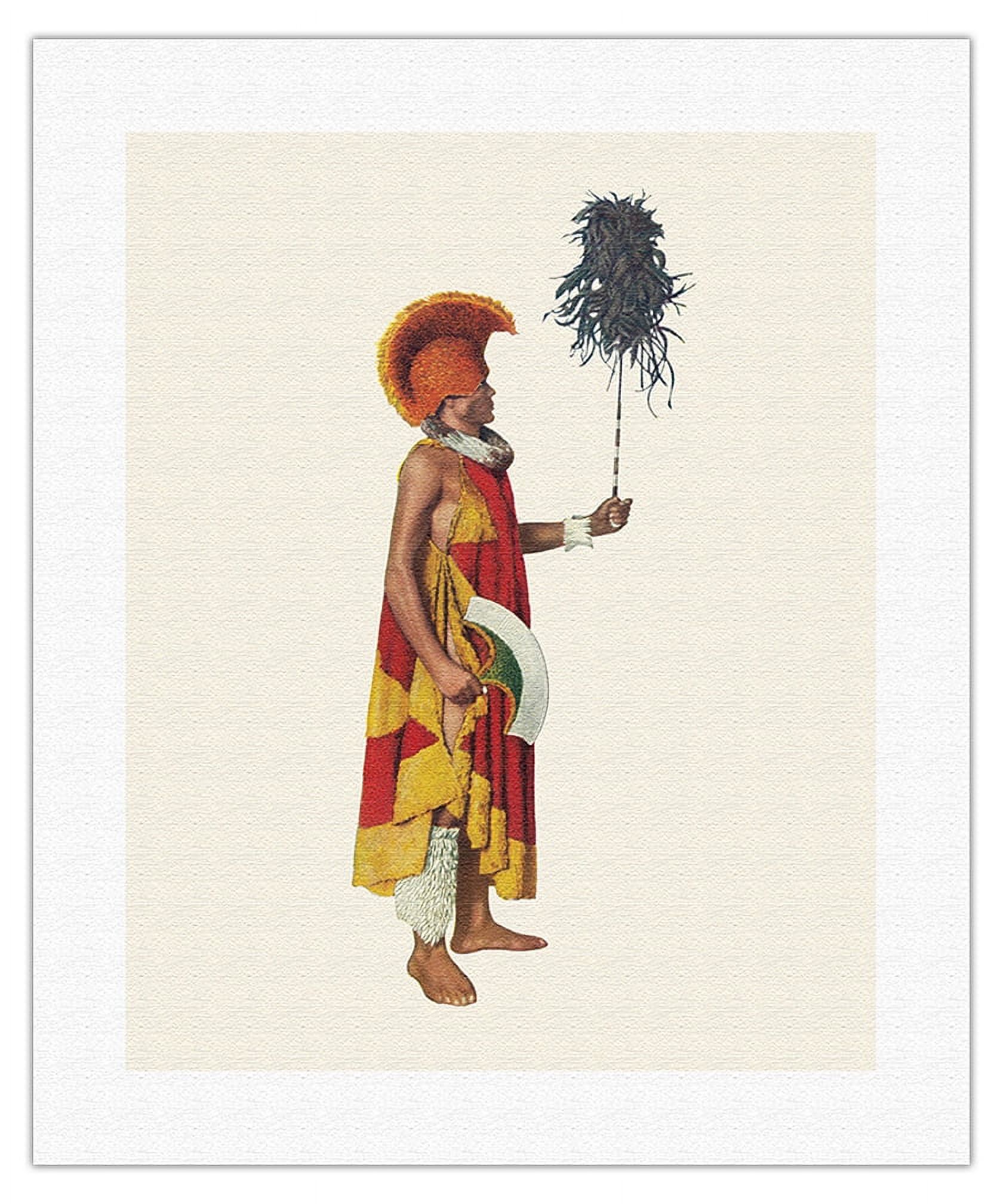 Hawaiian Chieftain (Ali'i) - Feathered Robes Helmet Shark Teeth Anklet ...