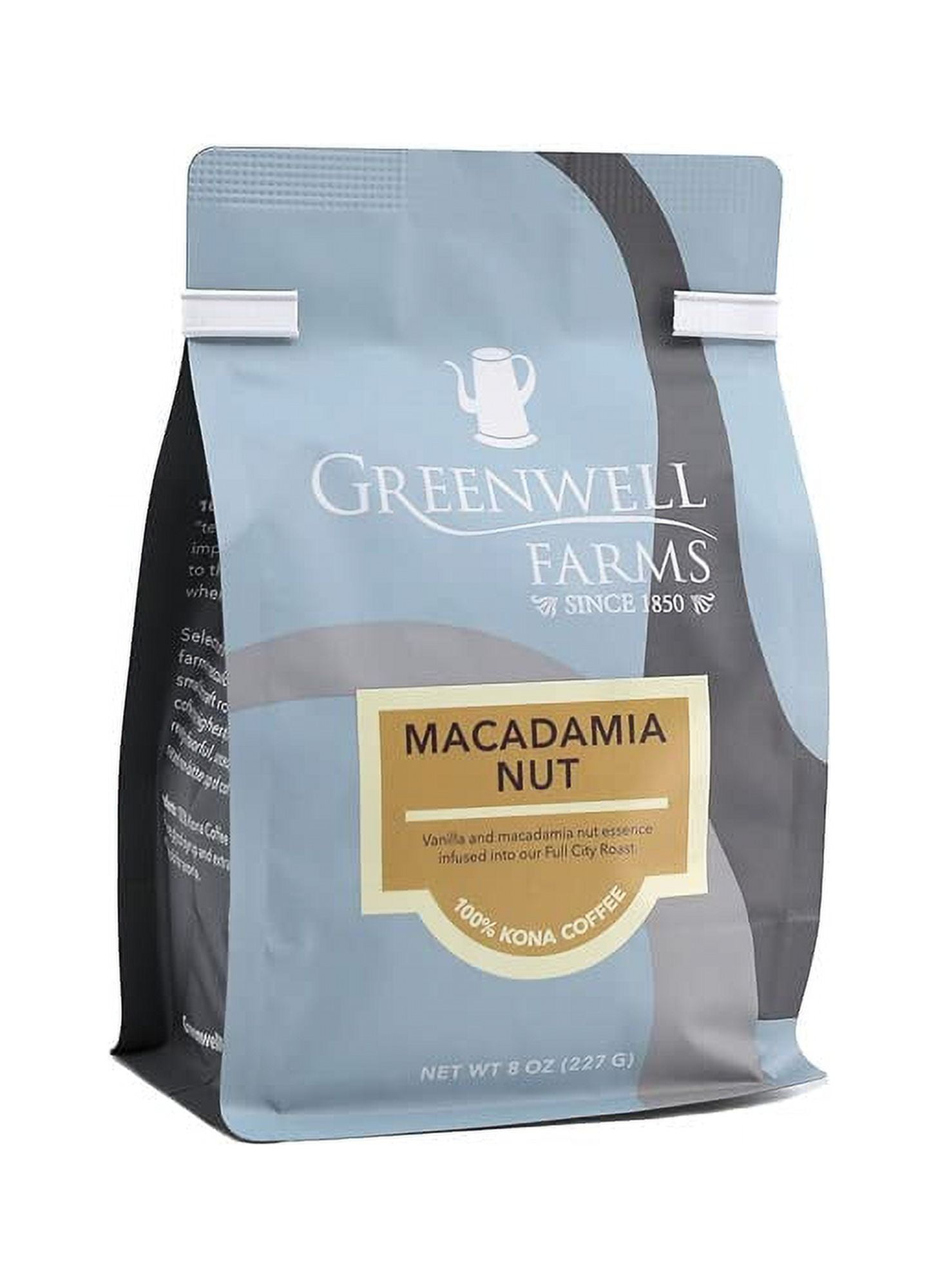 Hawaiian Coffee - Macadamia Nut Flavor, Ground, 8oz - Walmart.com