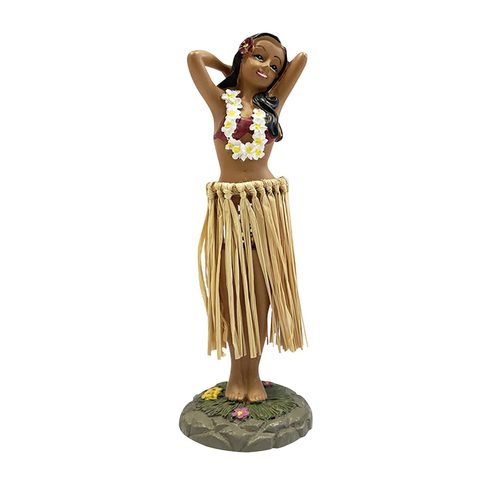 Hawaiian Dashboard Doll Hawaiian Dancing Girl Posing Resin Sculpture ...