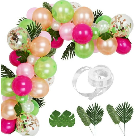 Tropical Luau Balloon Garland Arch Kit Birthday Party Decorations ...