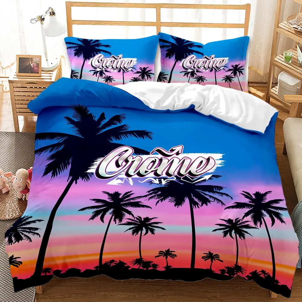 Hawaiian Duvet Cover Tropical Island with The Palm Trees Nature Theme ...