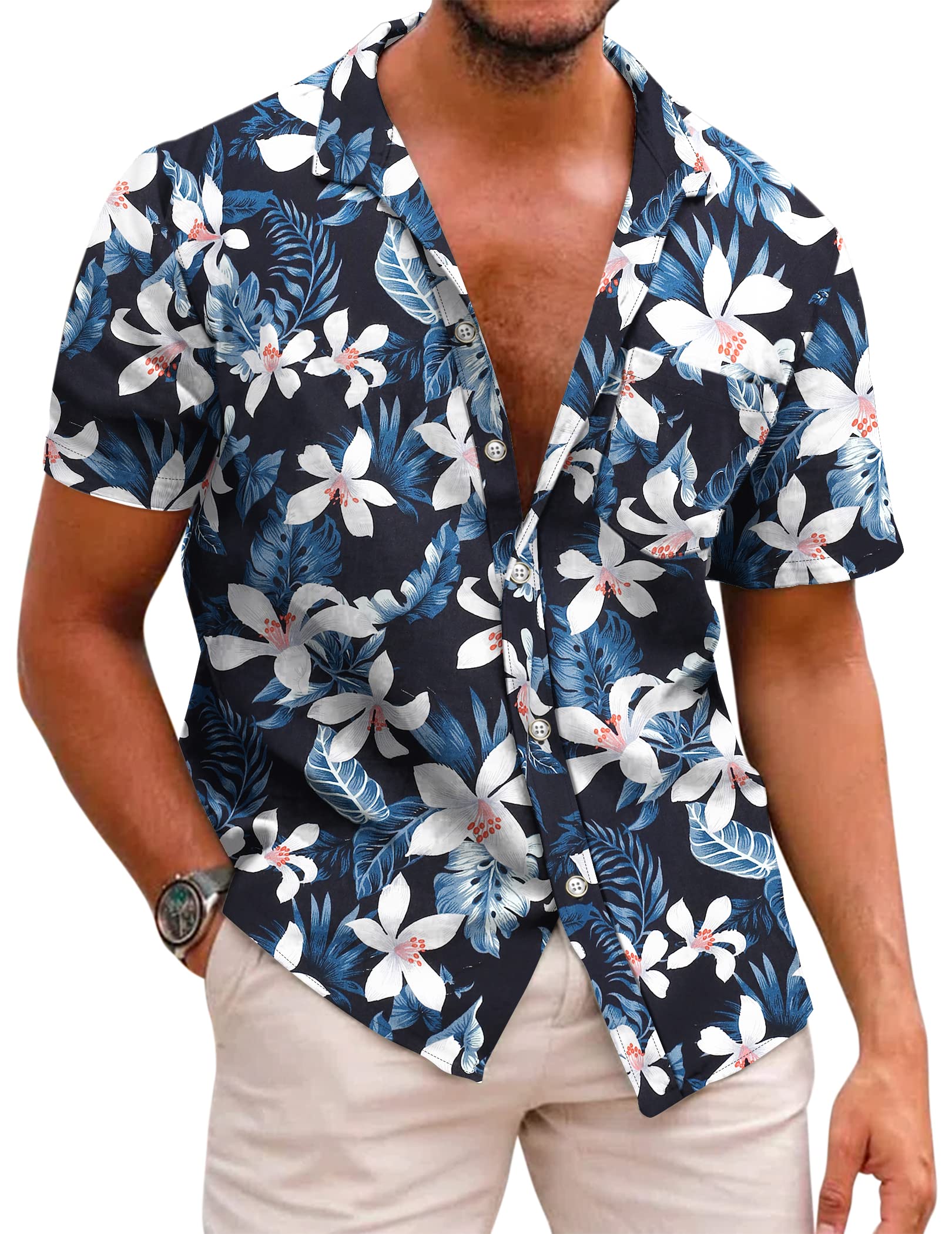 Hawaiian Fashion Men's Floral Shirts Men 3d Print Y2K Beach Short ...