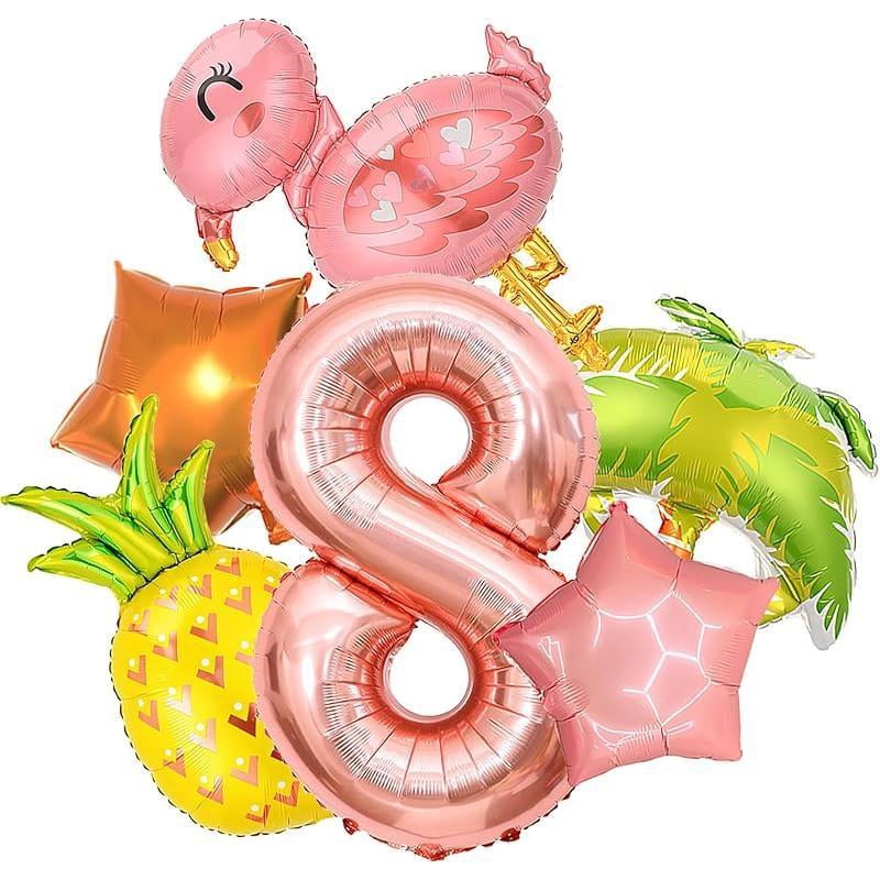 Hawaiian First Birthday for Kids Baby Party Supplies Giant Foil Helium ...