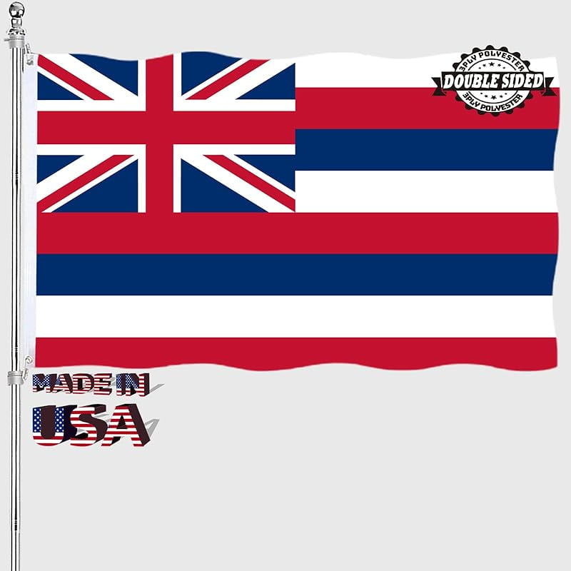 Hawaiian Flag 3x5 Outdoor Double Sided Hawaii HI State Flag Heavy Duty ...