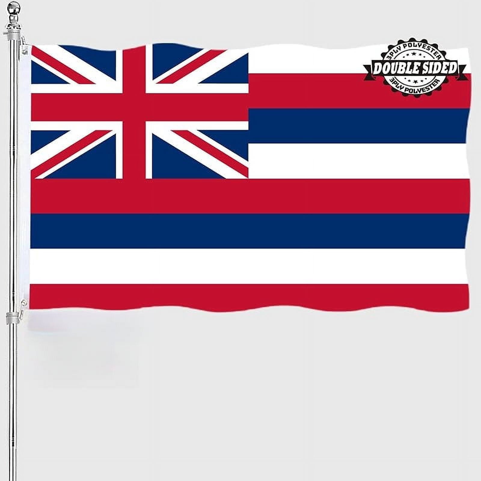 Hawaiian Flag Outdoor Double Sided Hawaii HI State Flag Heavy Duty 3 ...