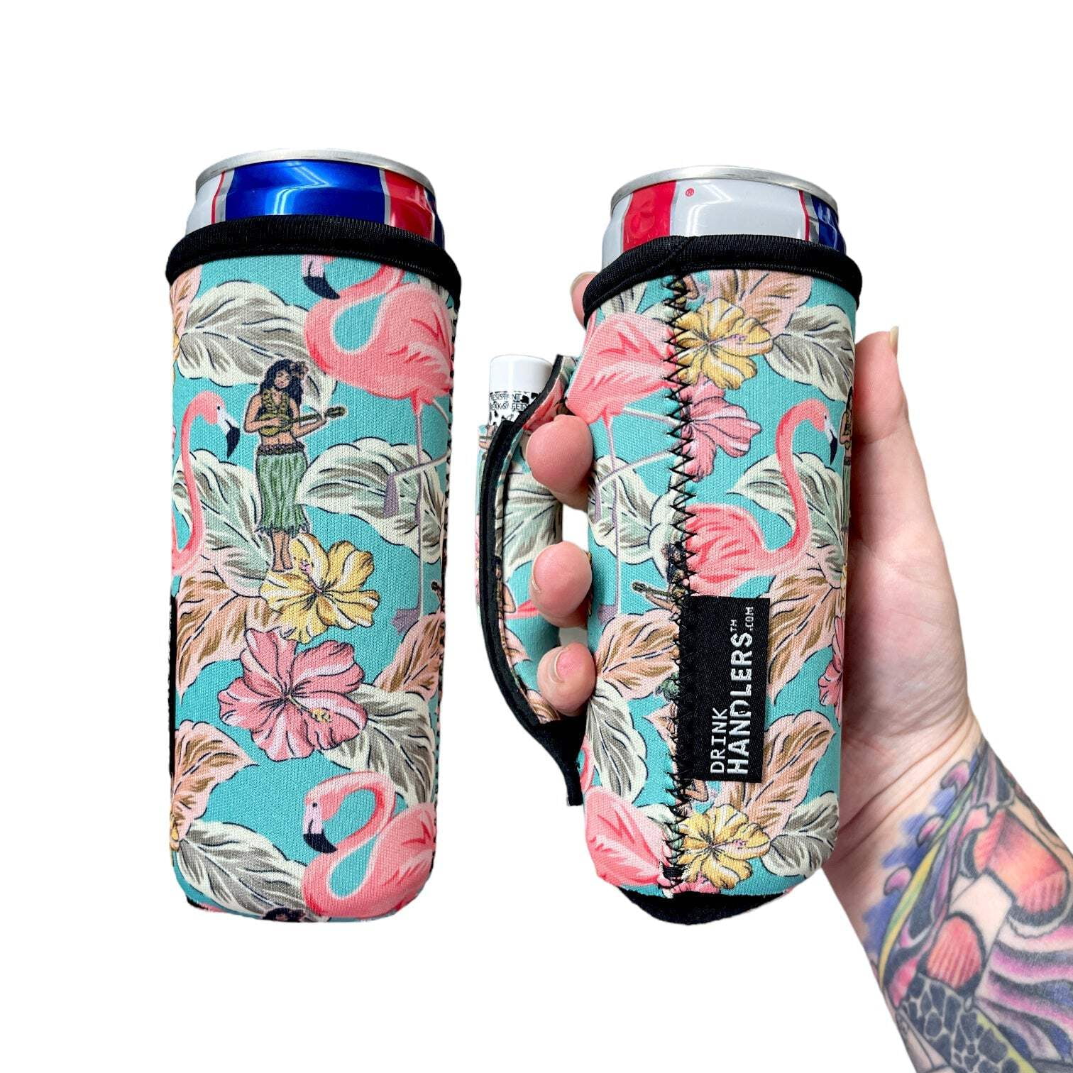 Hawaiian Flamingo 12oz Slim Can Handler™ - Walmart.com