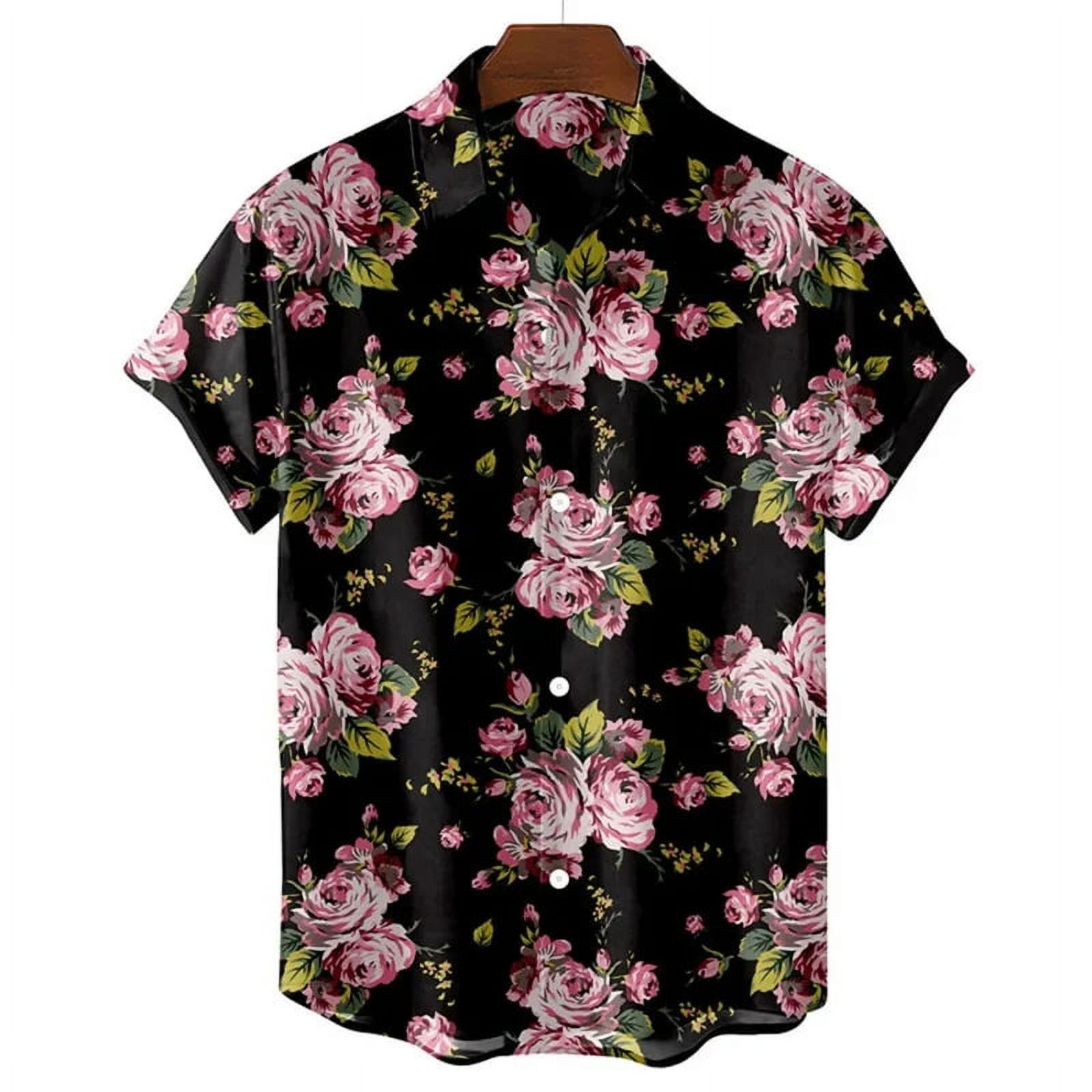 Hawaiian Floral Beach Shirt 3D Printed Man/Women Casual Fashion Short ...