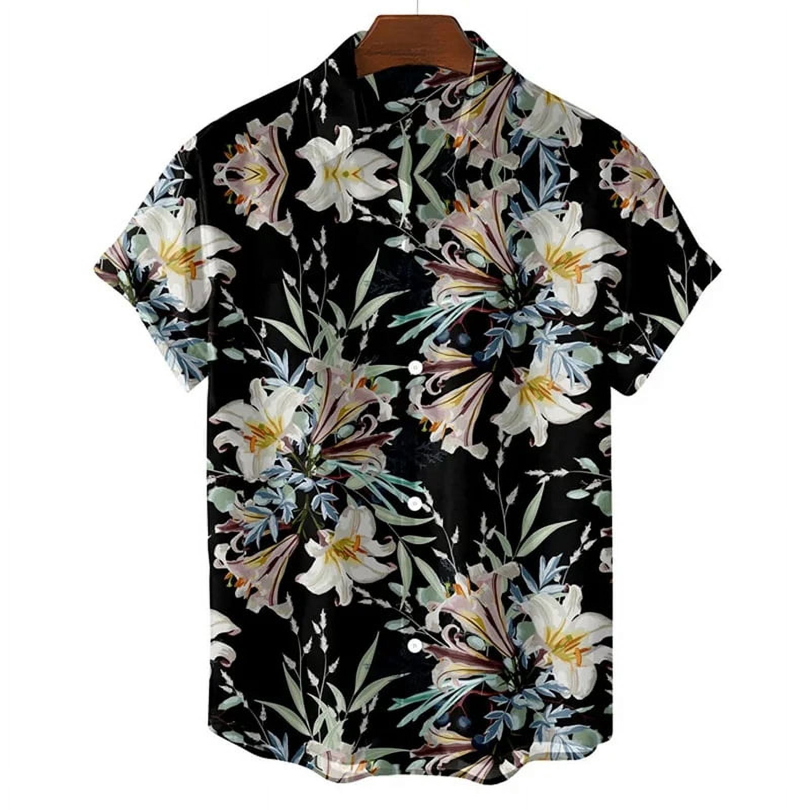 Hawaiian Floral Beach Shirt 3D Printed Man/Women Casual Fashion Short ...