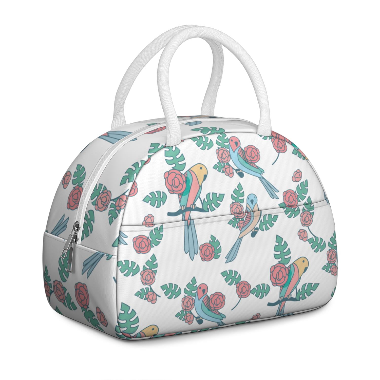 Hawaiian Floral Bird Lunch Box – Vibrant Tropical Bird & Hibiscus Print ...